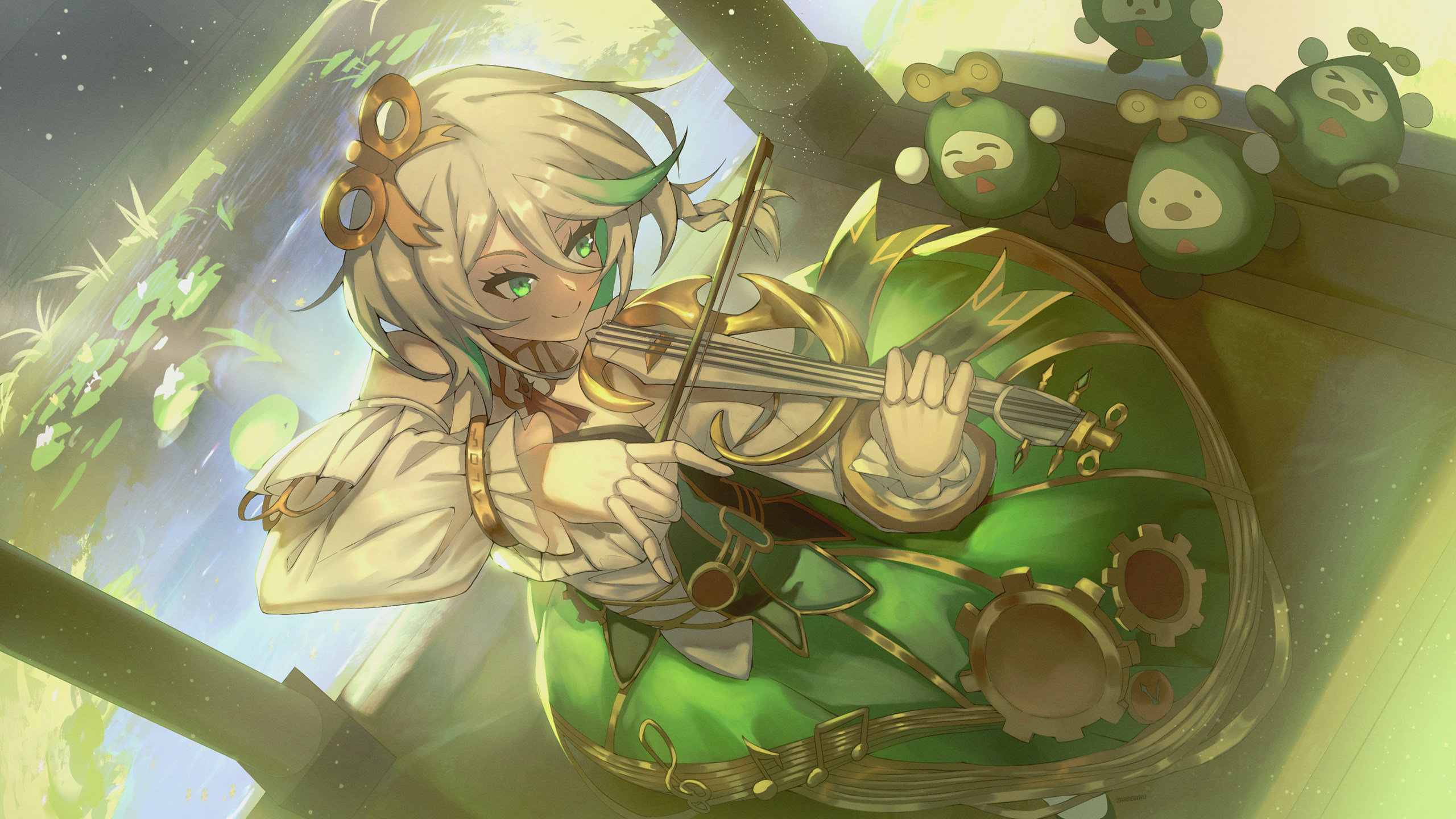 Cecilia Immergreen Hololive Playing Violin 4k Wallpaper | PixieWall