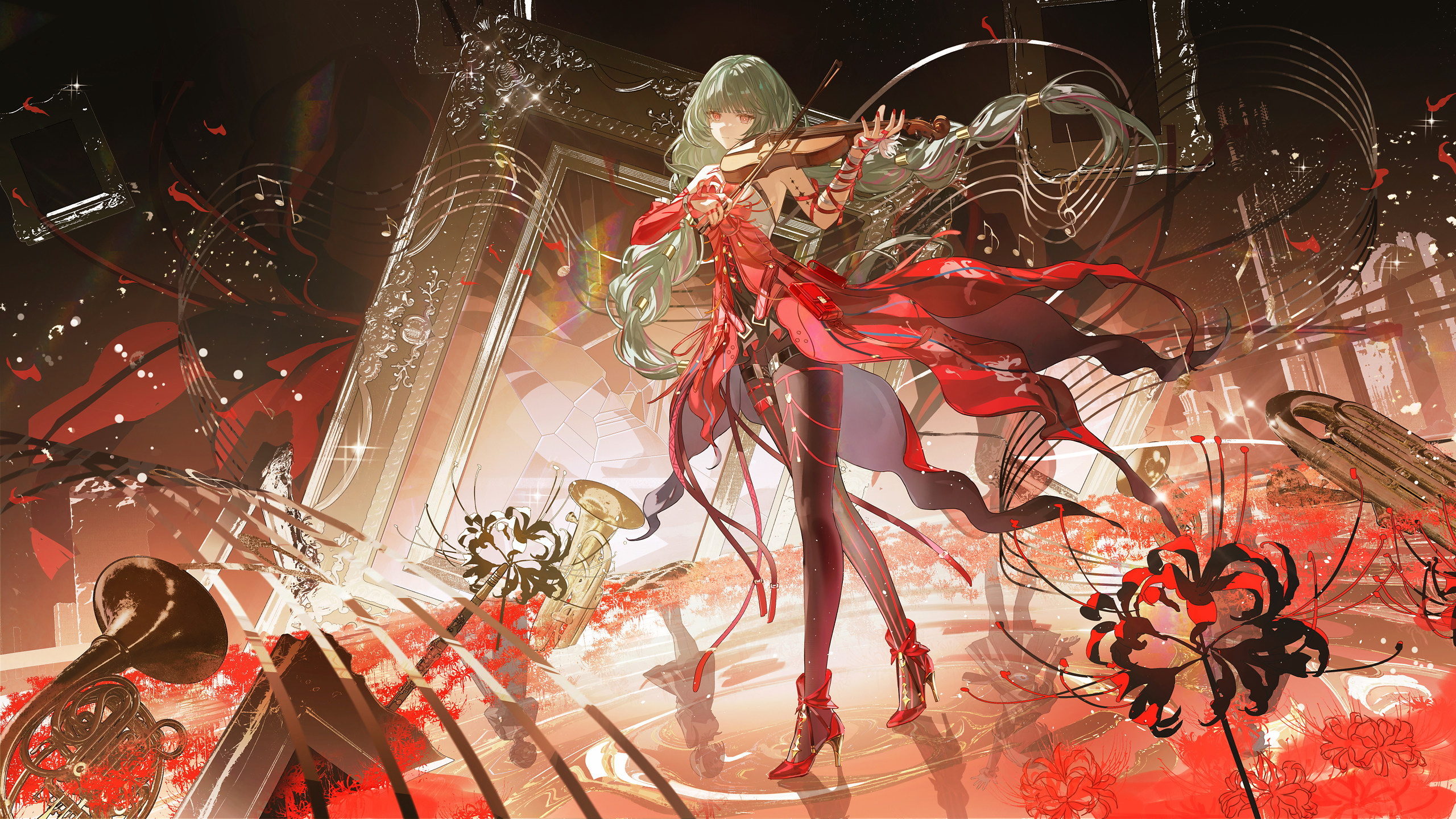 Phrolova Wuwa Musical Notes 4k Wallpaper | PixieWall