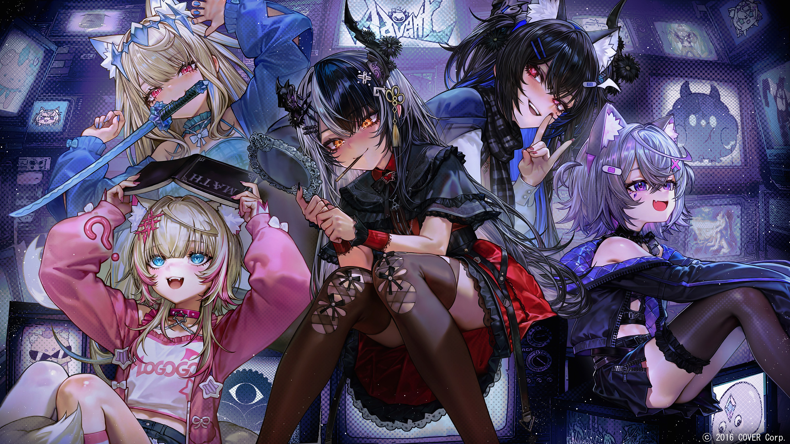 Shiori Nerissa Biboo Fuwamoco Advent 8k Wallpaper | PixieWall