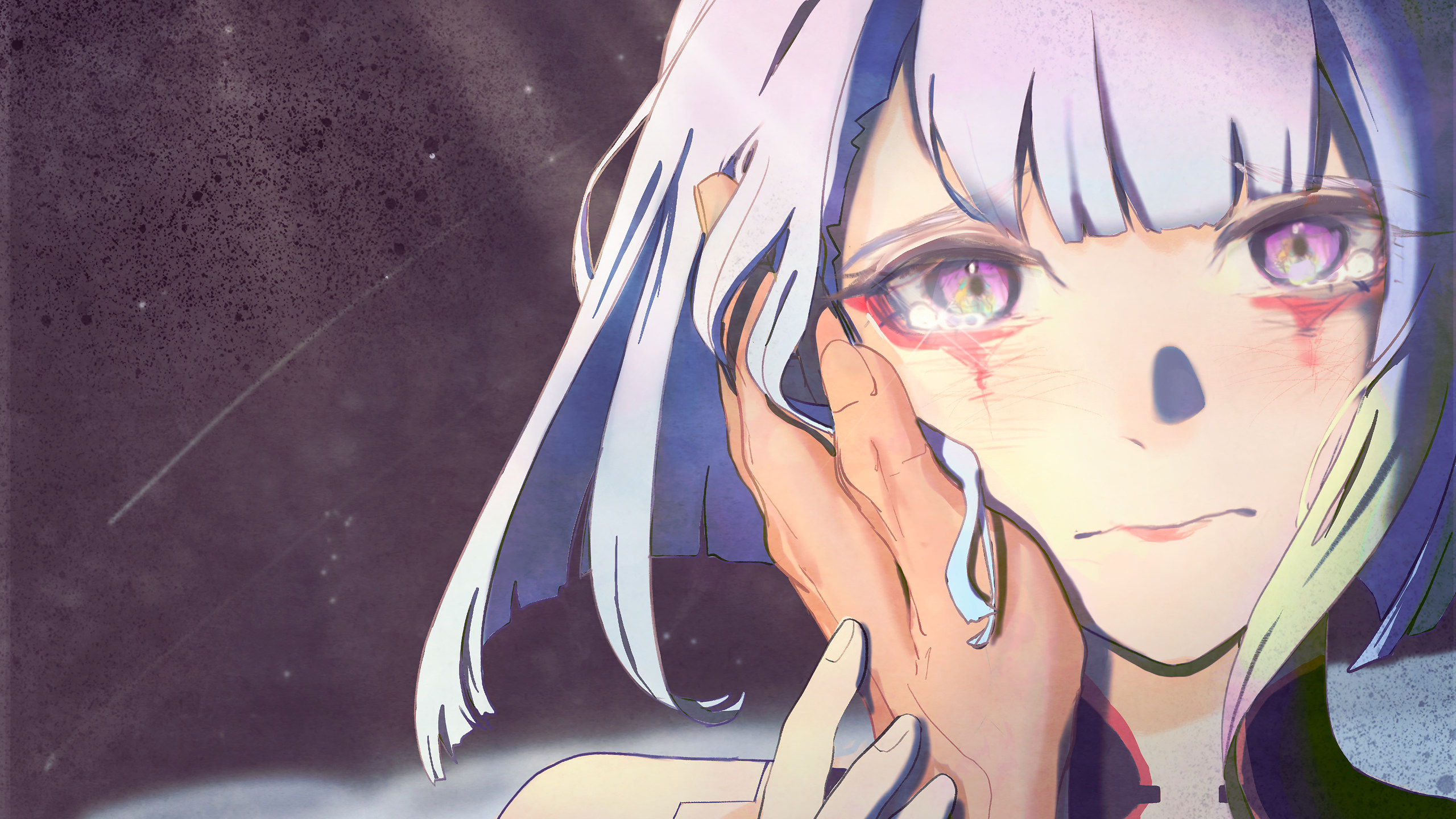Lucy Cyberpunk Edgerunners Sad 4k Wallpaper | PixieWall