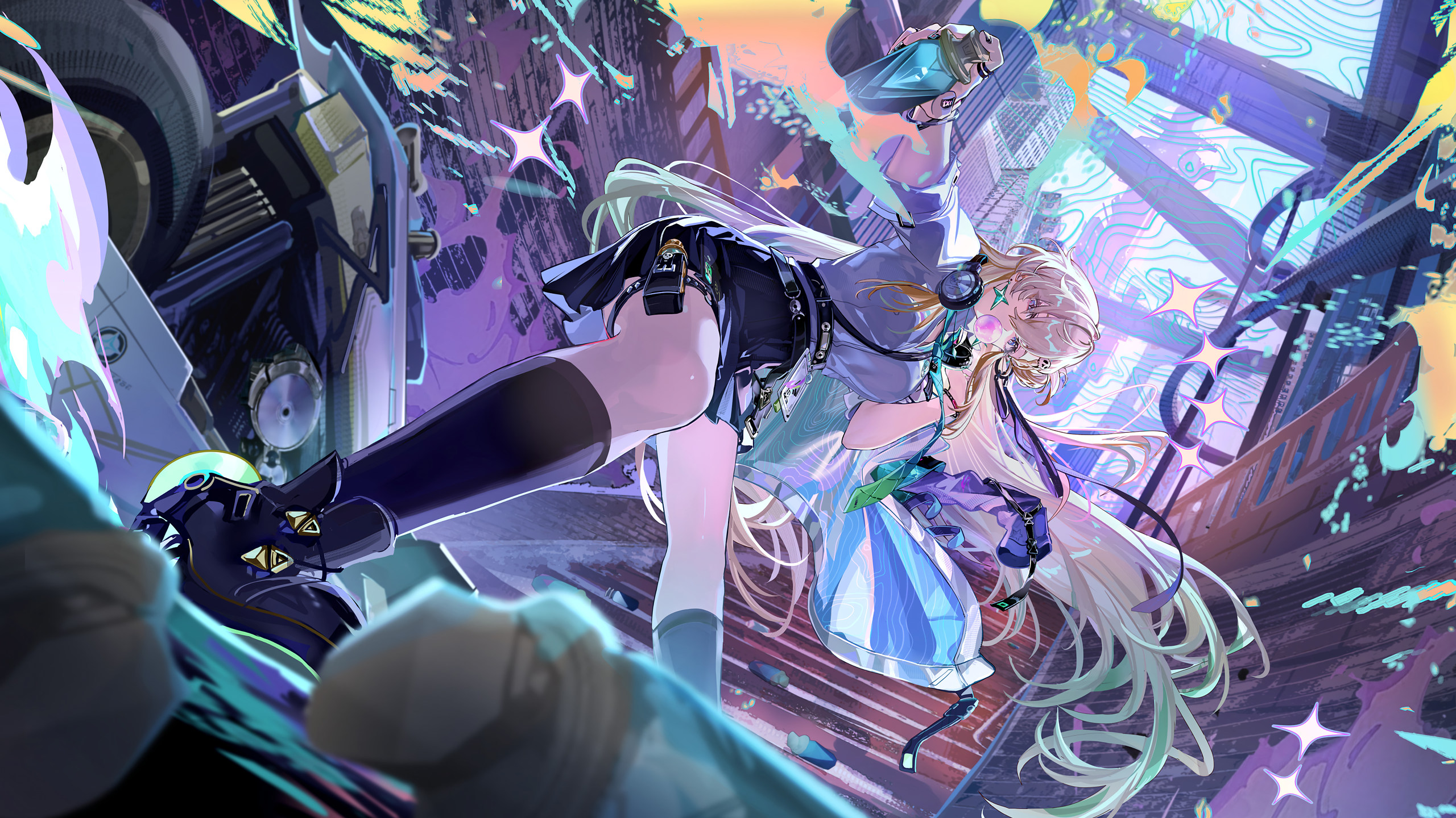 Lynae Wuthering Waves Bubble Gum 4k Wallpaper | PixieWall