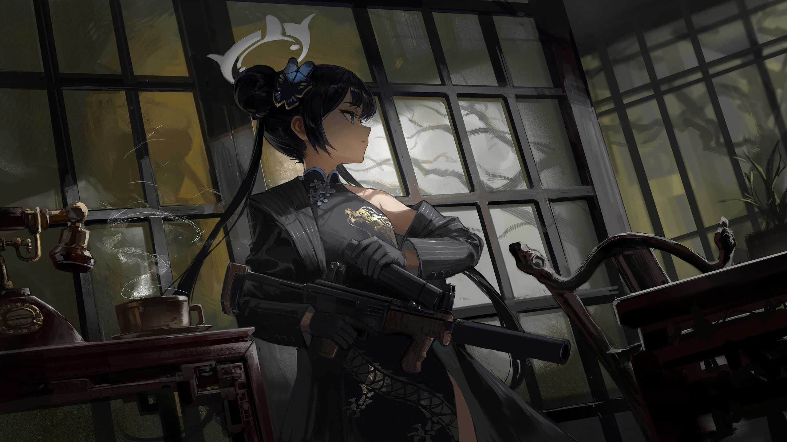 Ryuuge Kisaki Blue Archive Chinese Dress 4k Wallpaper | PixieWall