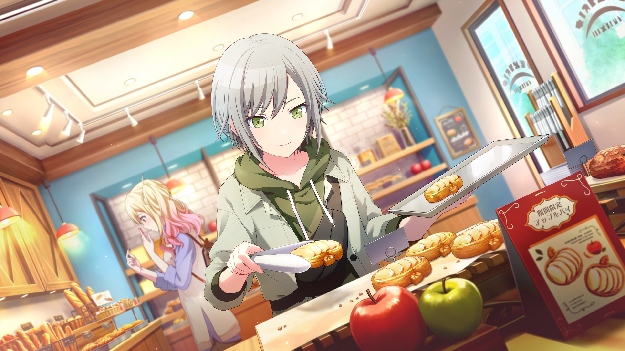 Hinomori Shiho Tenma Saki Project Sekai Food 4k Wallpaper | PixieWall