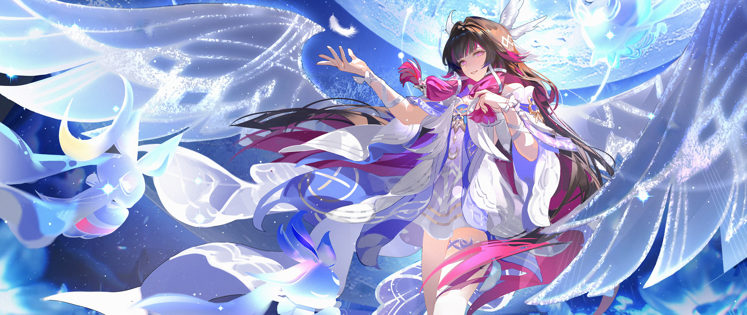 Columbina Genshin Impact Wings 4K 5K Ultrawide Wallpaper PixieWall
