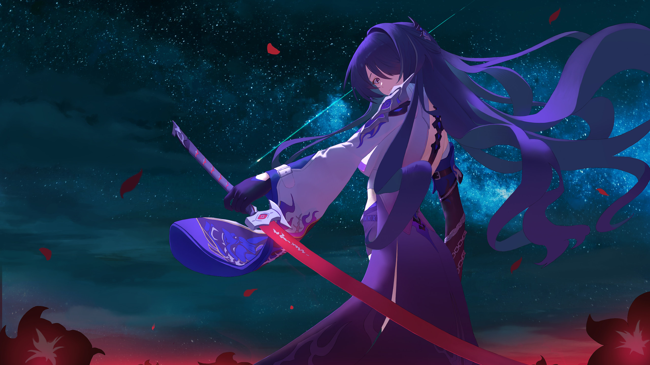 Acheron Honkai Star Rail Quiet Nihility Aura 4k Wallpaper | PixieWall