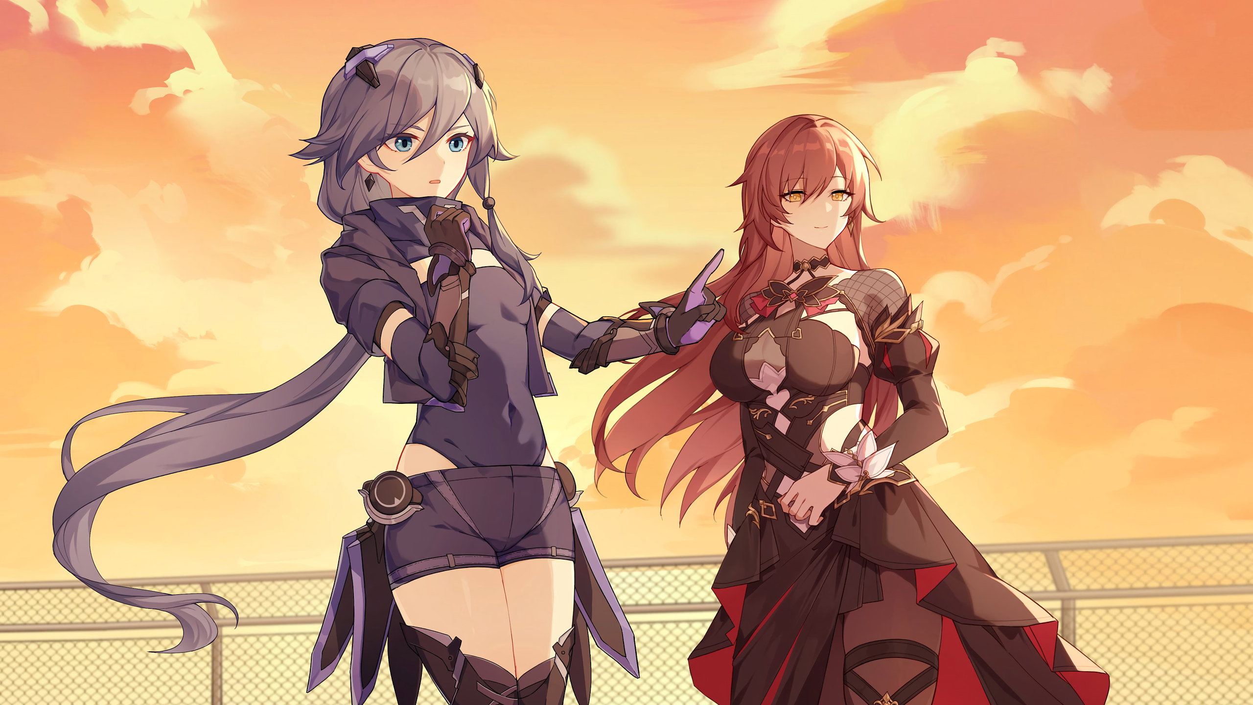 Fu Hua And Eden Honkai Impact 3rd Sunset 4k Wallpaper | PixieWall