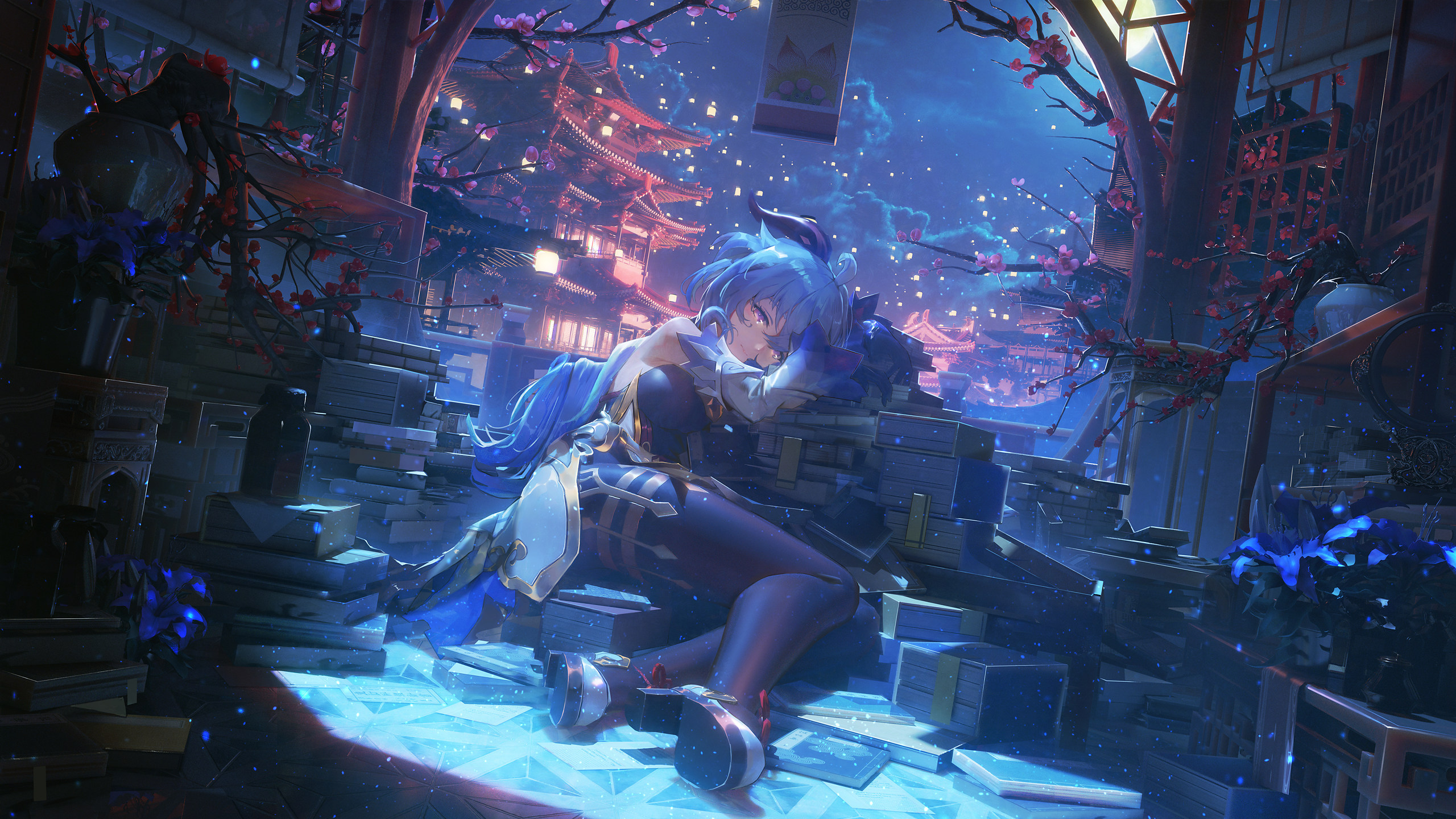 Ganyu Lantern Festival Genshin Impact 4k Wallpaper | PixieWall