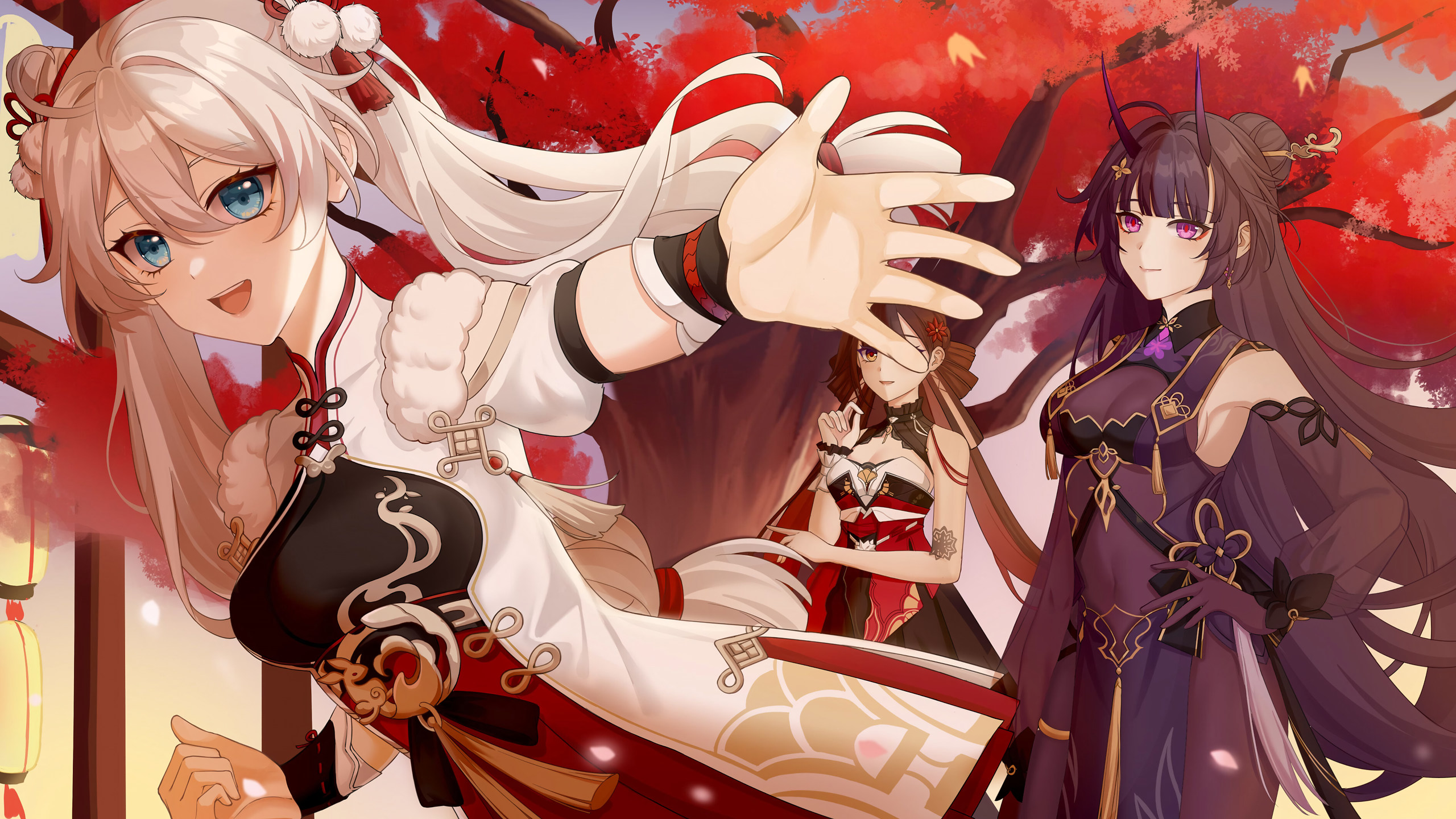 Li Sushang Raiden Mei Kiana Honkai Impact 4k Wallpaper | PixieWall