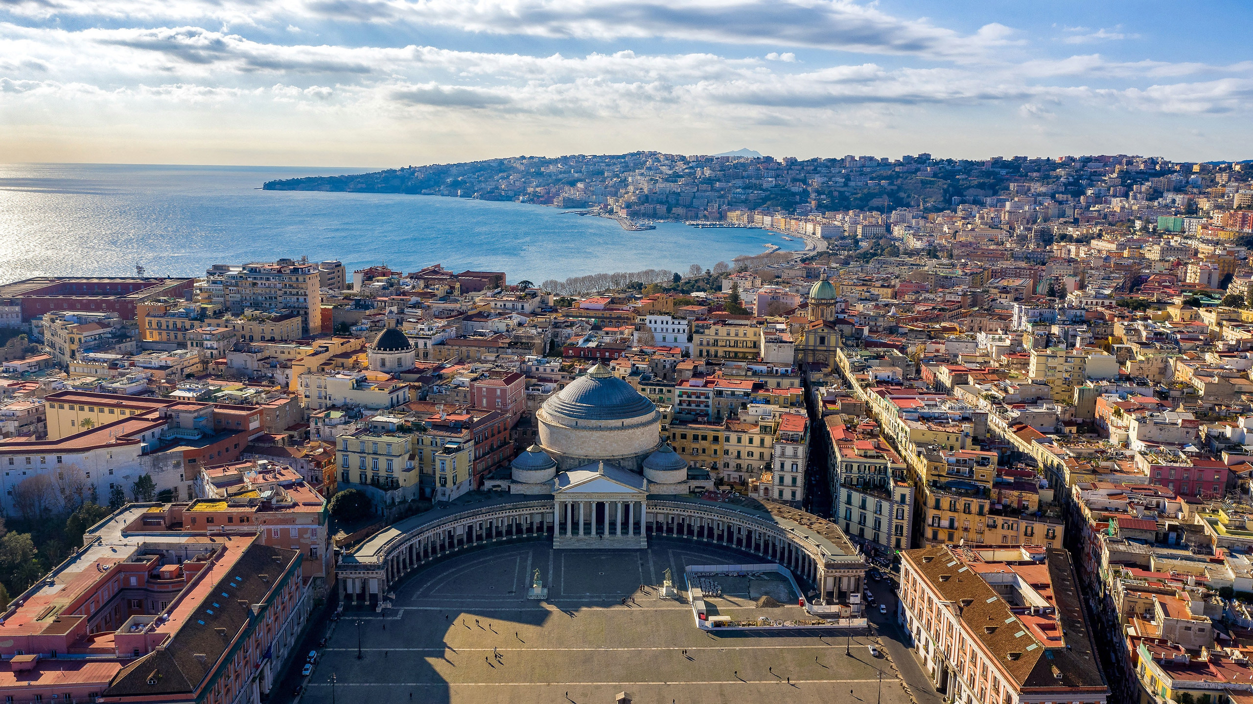 Naples Cityscape Aerial View Italy 4k Wallpaper | PixieWall