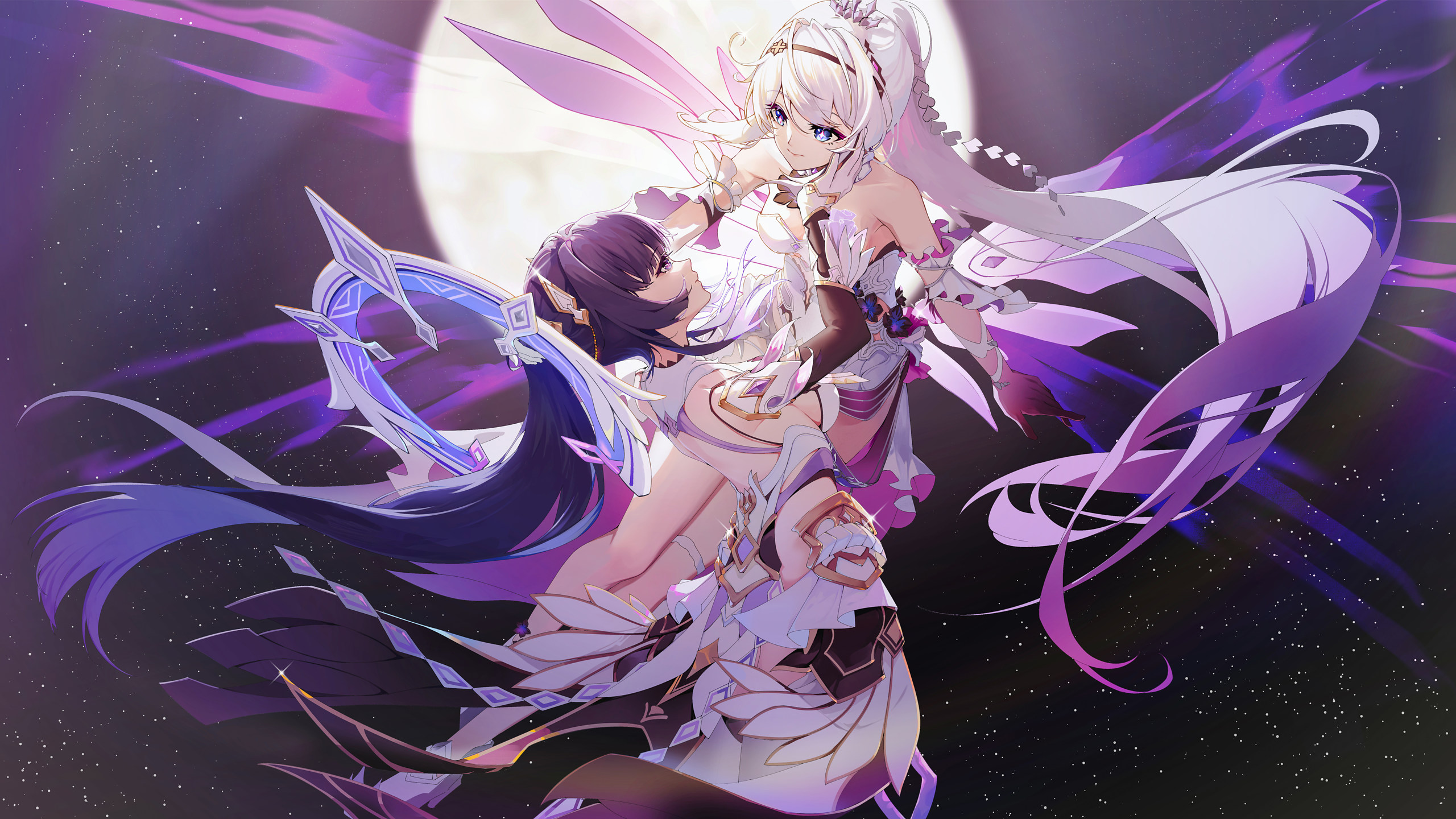 Raiden Mei Kiana Kaslana Starry Sky Honkai 4k Wallpaper | PixieWall