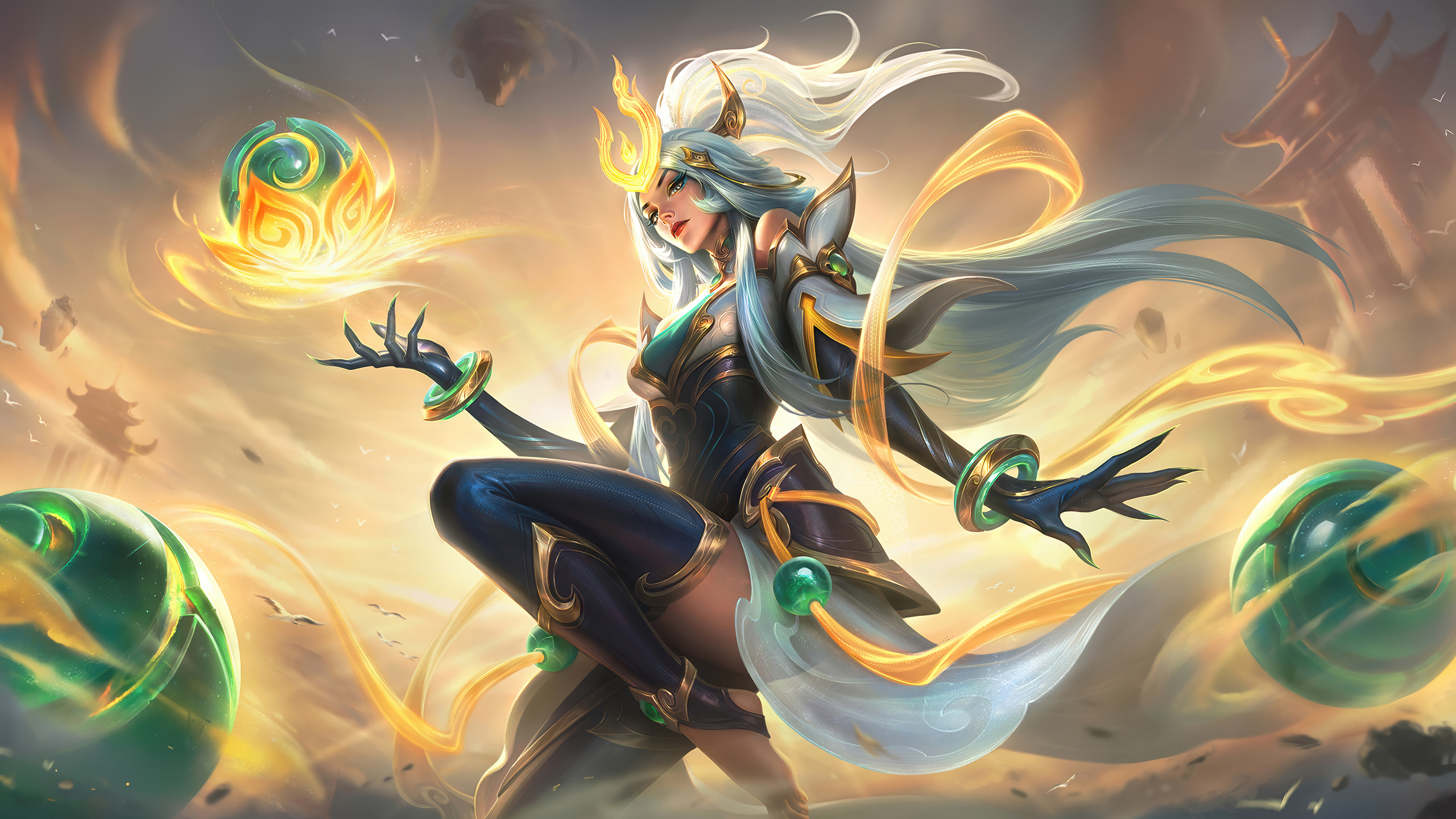 Syndra Lunar Empress Skin League Of Legends 4k Wallpaper | PixieWall
