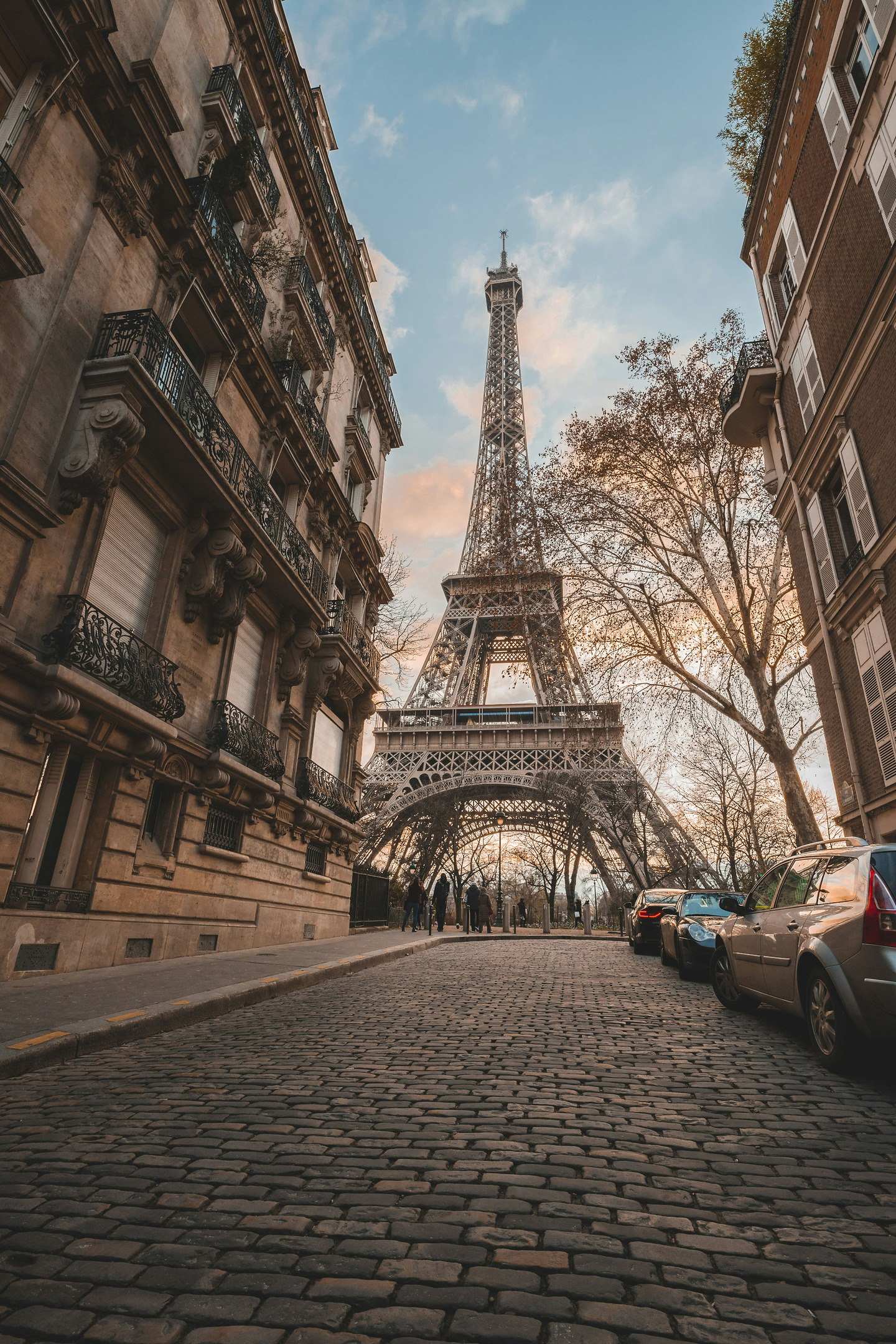 Eiffel Tower Under Clear Blue Sky Phone Wallpaper | PixieWall