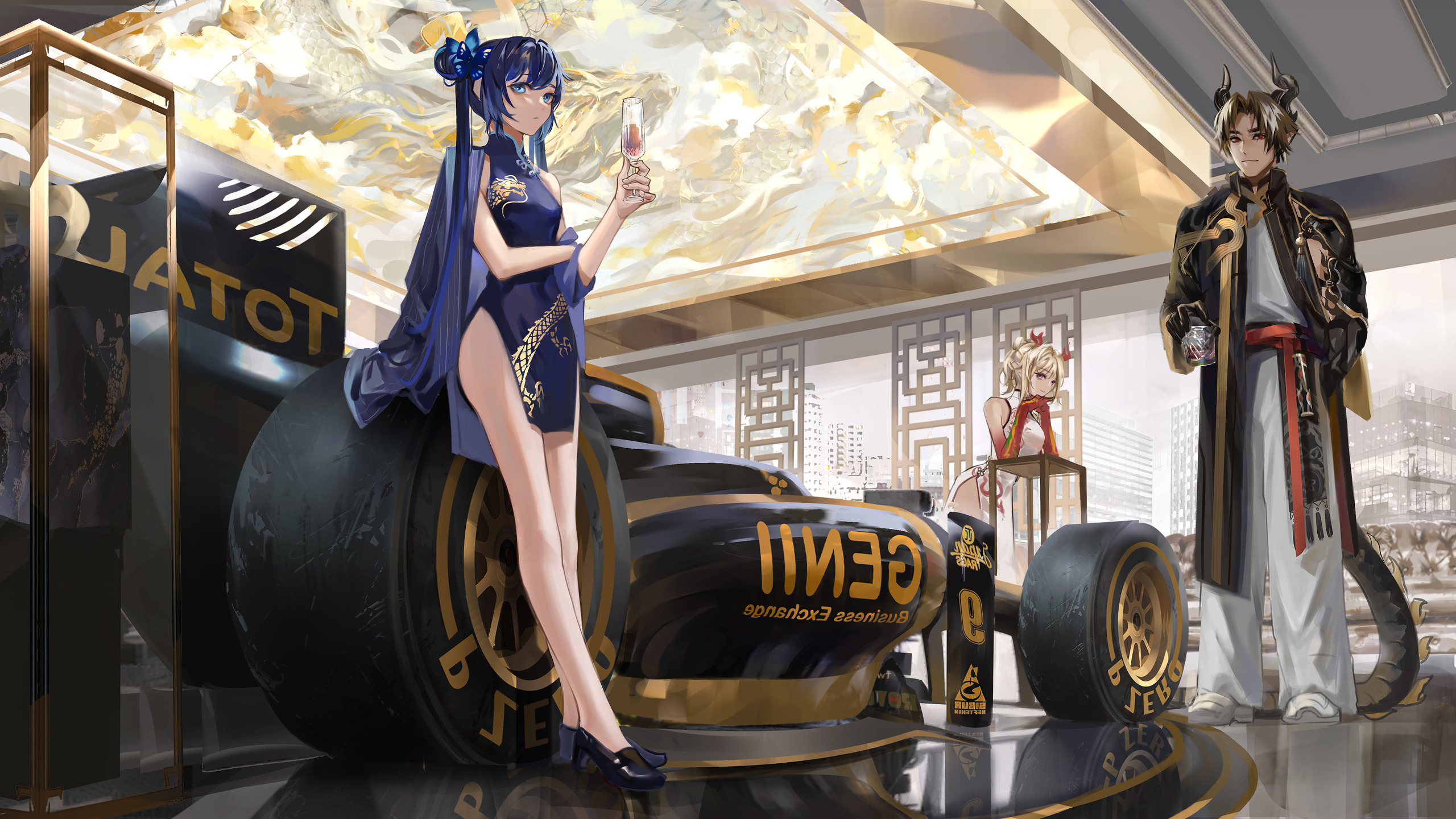 Kisaki Blue Archive Nian Arknights 4K & 5K Wallpaper | PixieWall