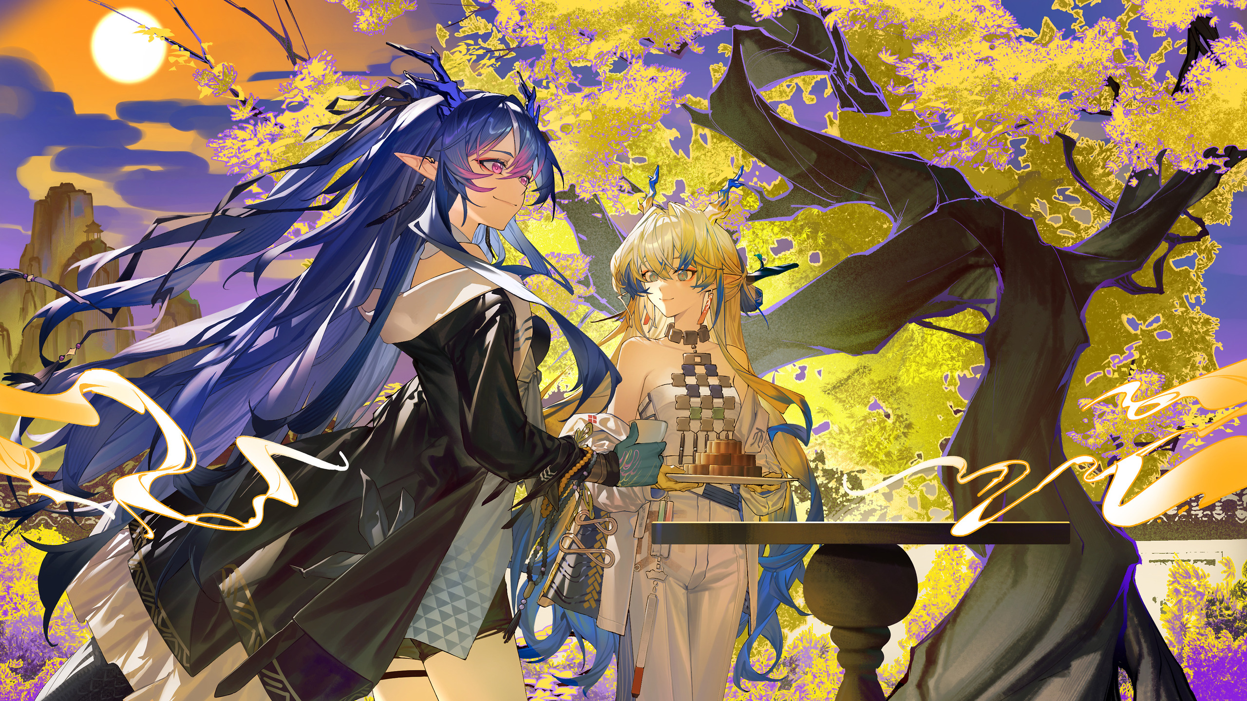 Shu And Ling Arknights Dragon Sisters 4k Wallpaper | PixieWall