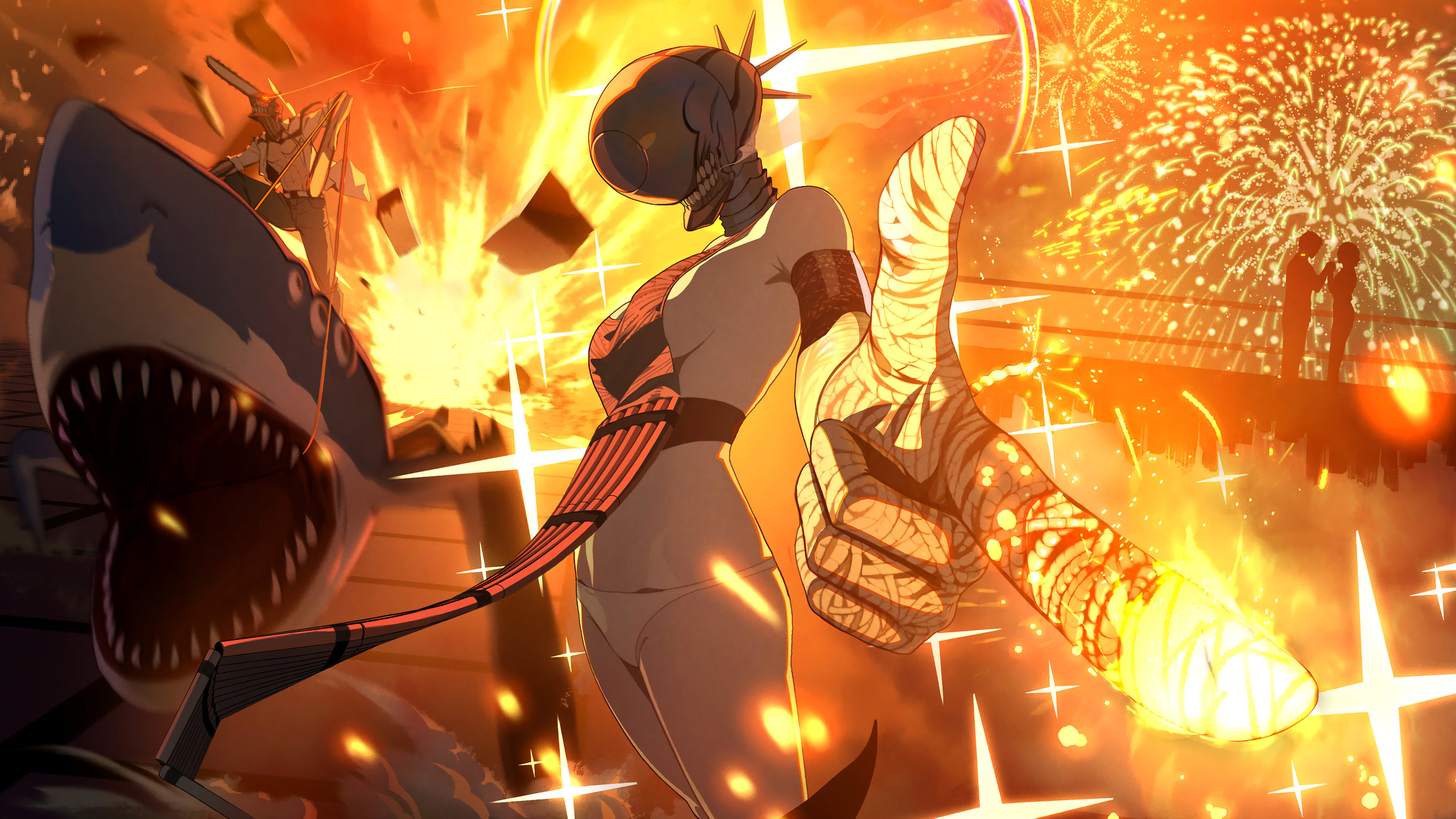 Chainsaw Man The Movie Reze Arc Boom 4k Wallpaper | PixieWall