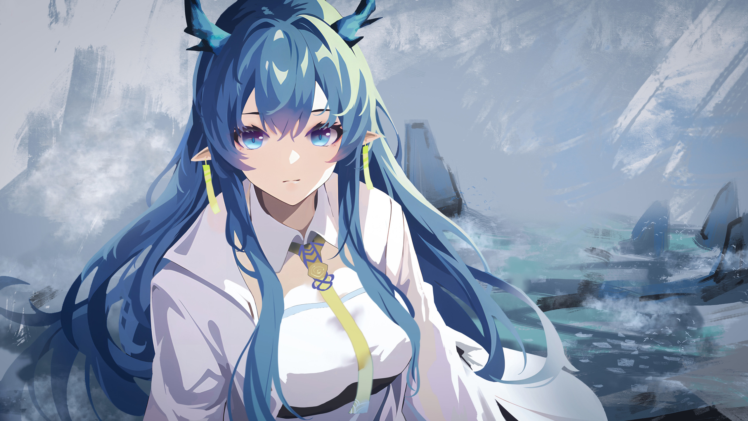 Ling Arknights Dragon Girl 4k Wallpaper | PixieWall