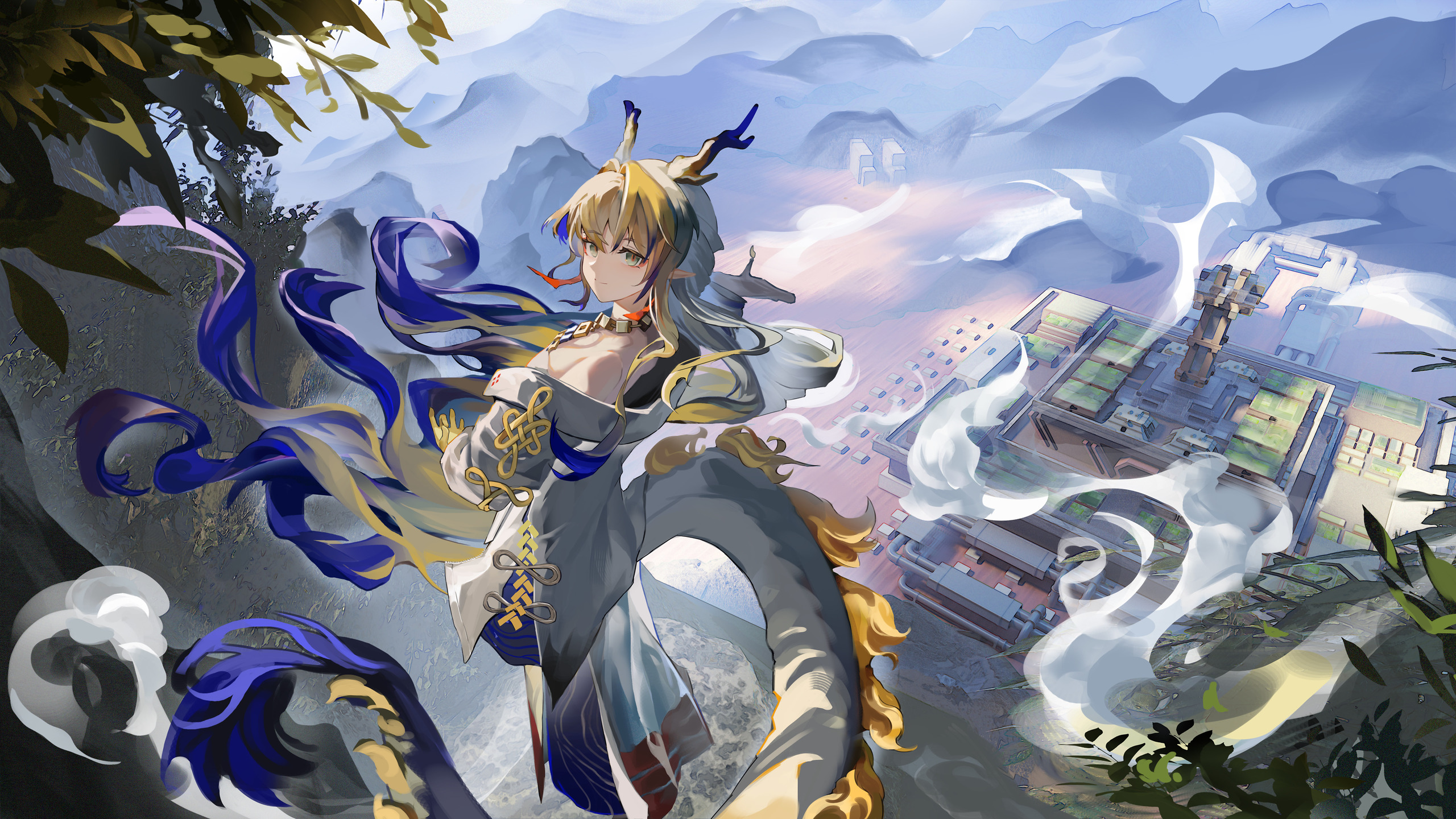 Shu Arknights Perlo Race Dragon Scales Yan 4k Wallpaper | PixieWall