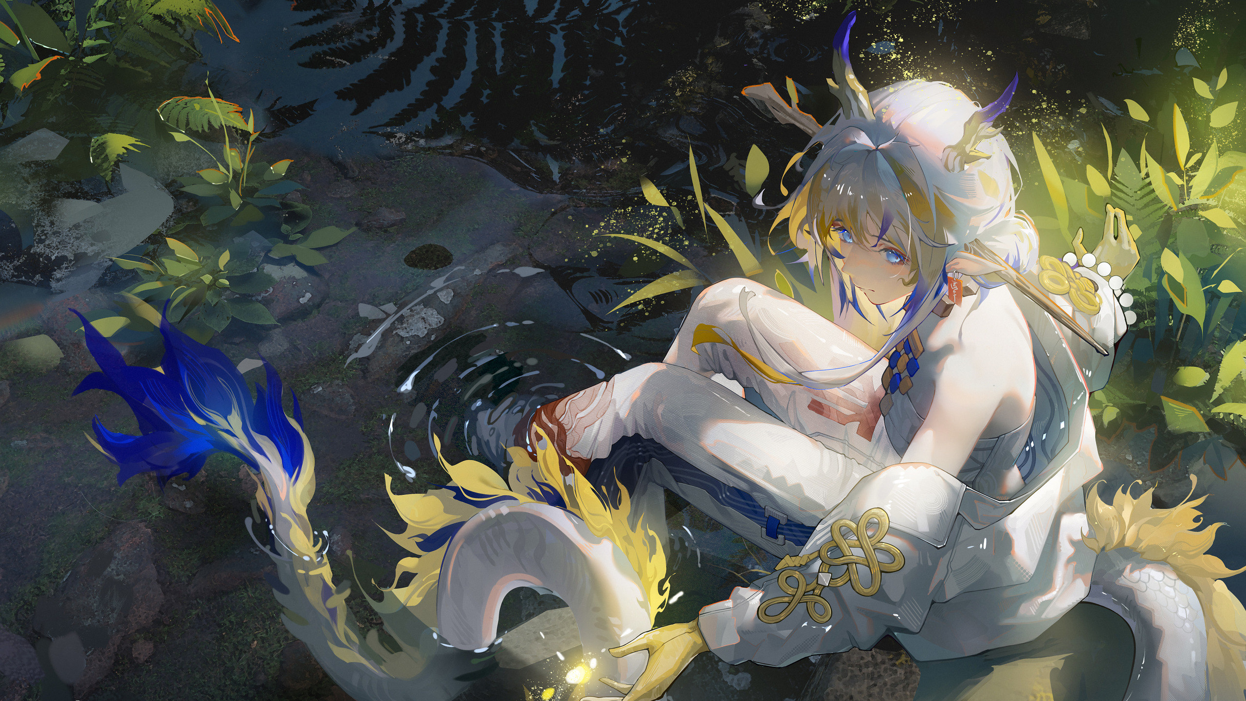 Shu Arknights Sui Fragment Dragon Deity Ox 4k Wallpaper | PixieWall