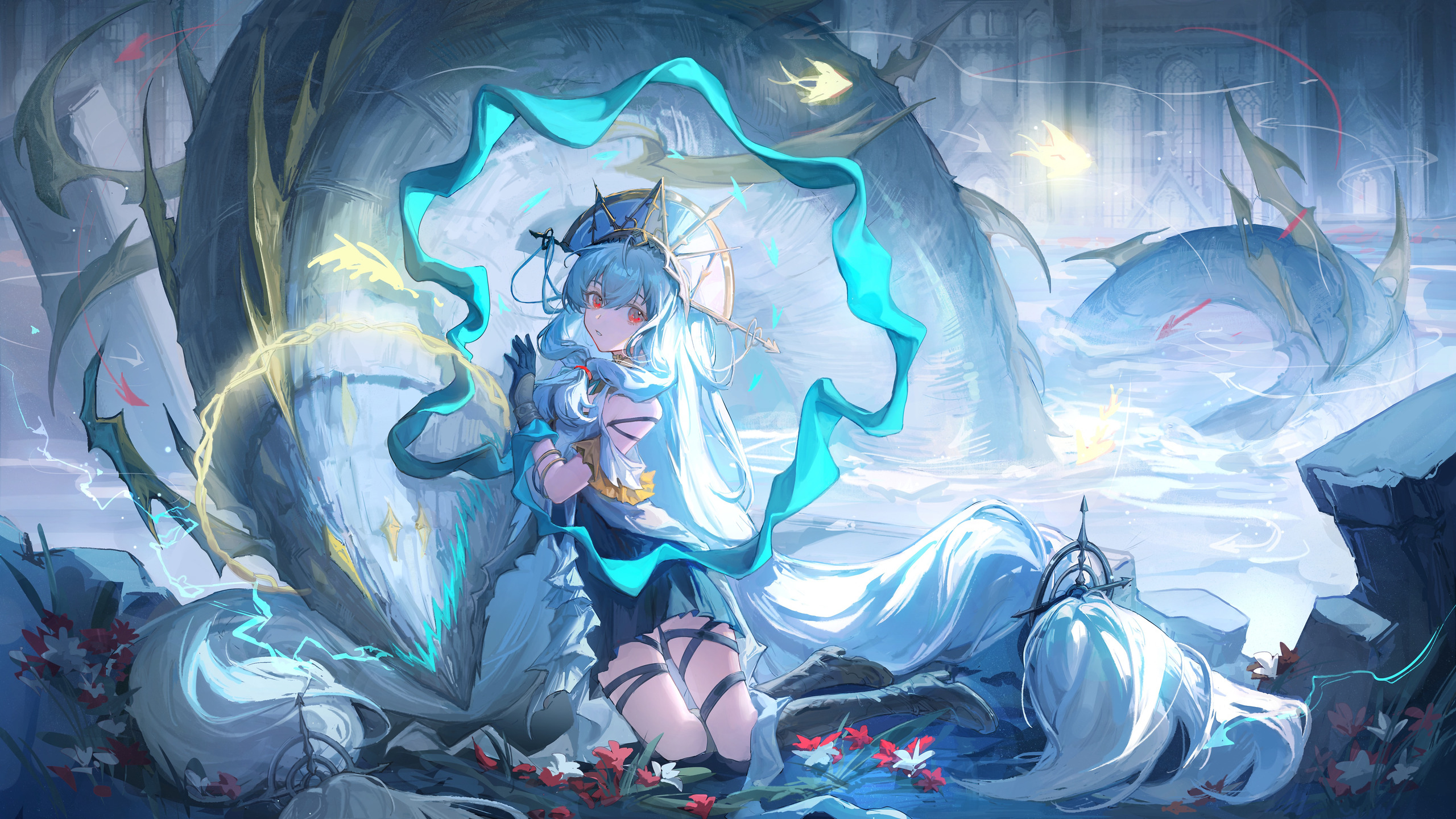 Skadi Arknights Ishar Mla Sea Monster 4K & 5K Wallpaper | PixieWall