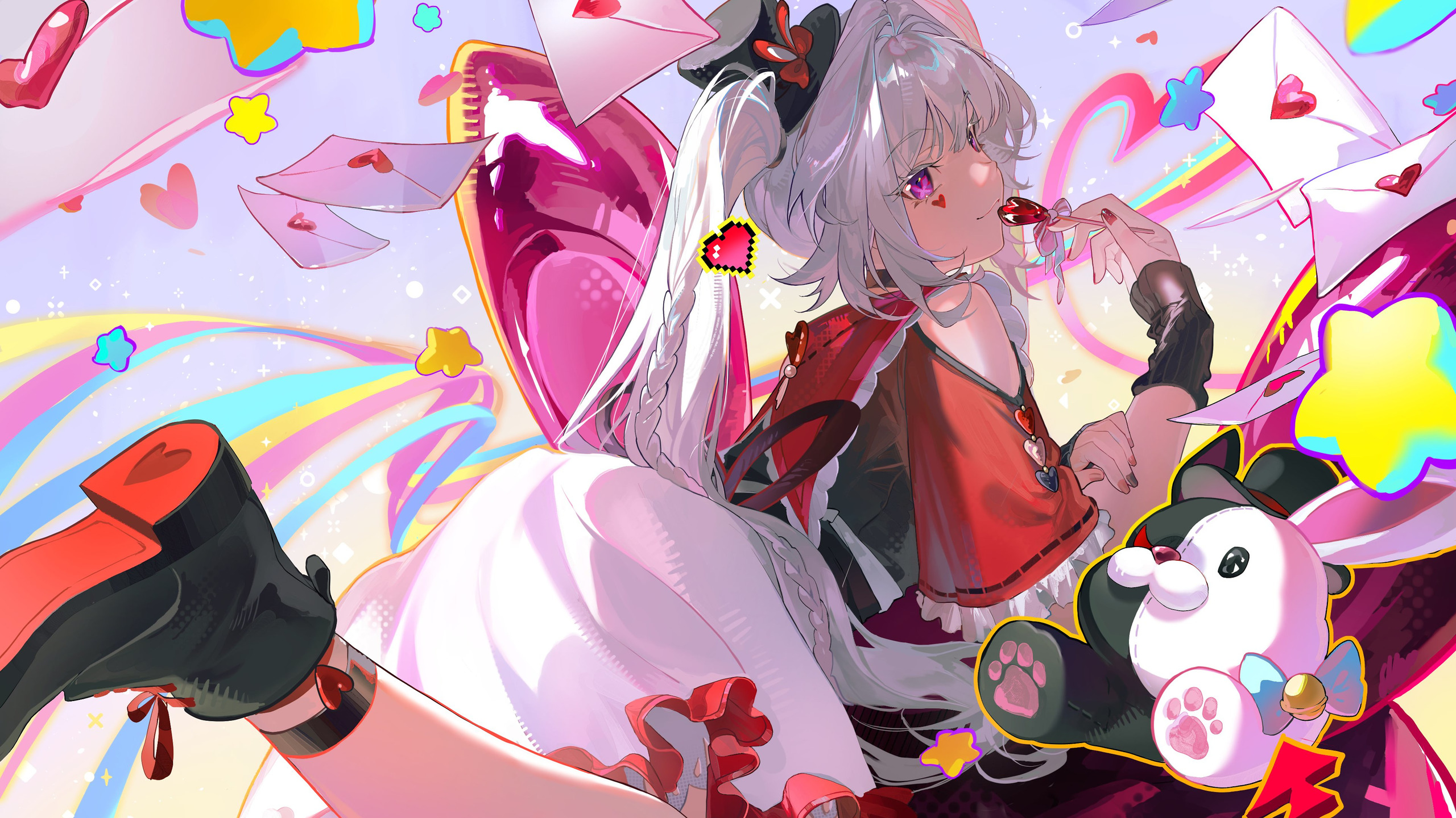 Sparxie Honkai Star Rail Heart Lollipop 4k Wallpaper | PixieWall
