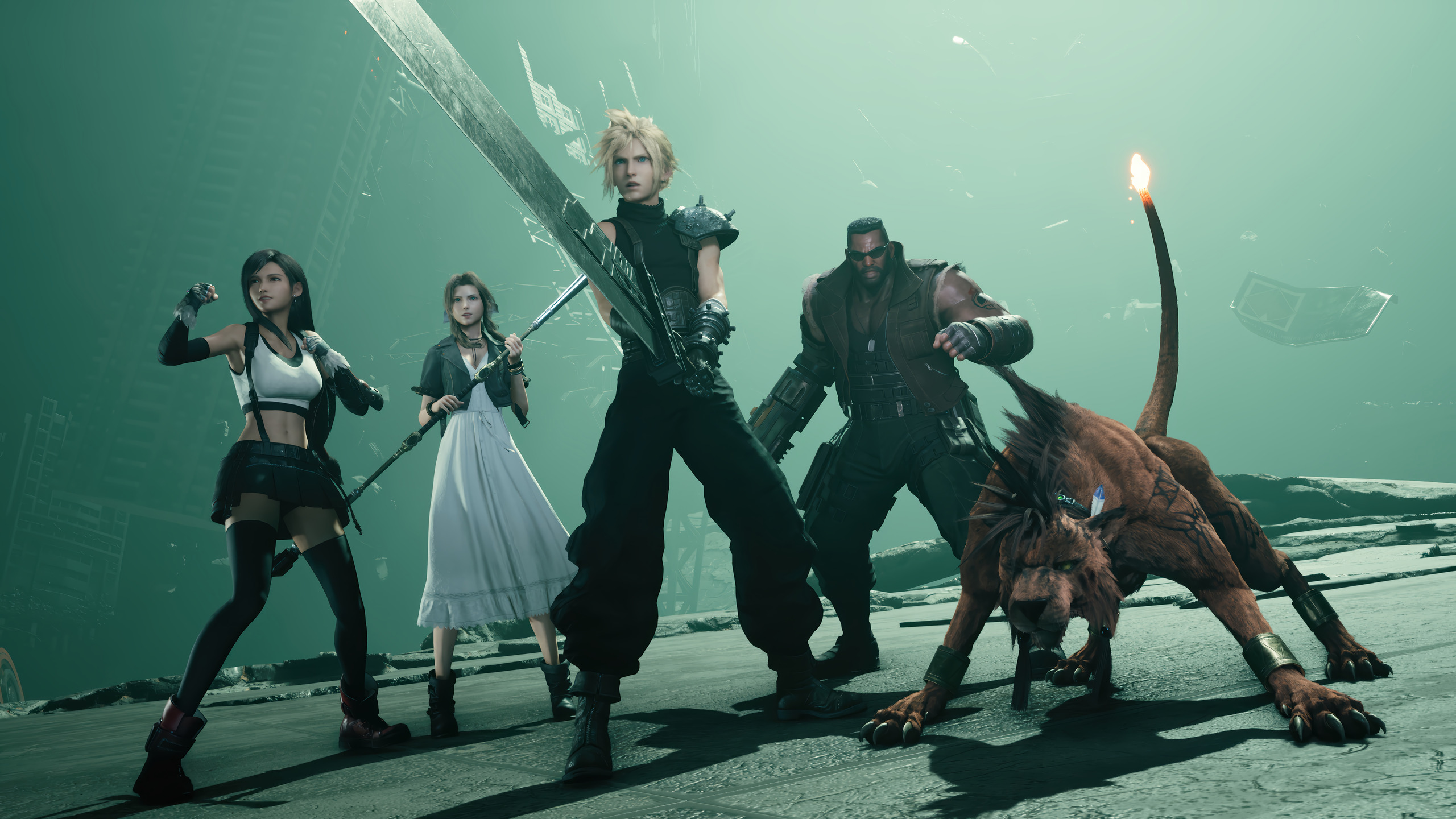 Final Fantasy Vii Remake Characters 4k Wallpaper | PixieWall