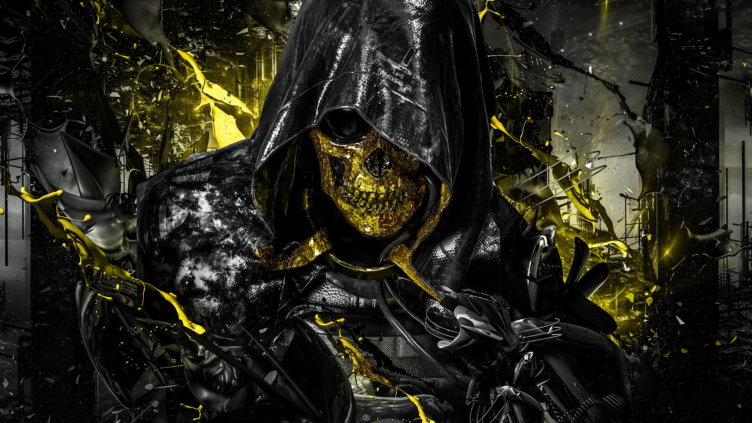 Higgs Skull Mask Death Stranding 4k Wallpaper | PixieWall
