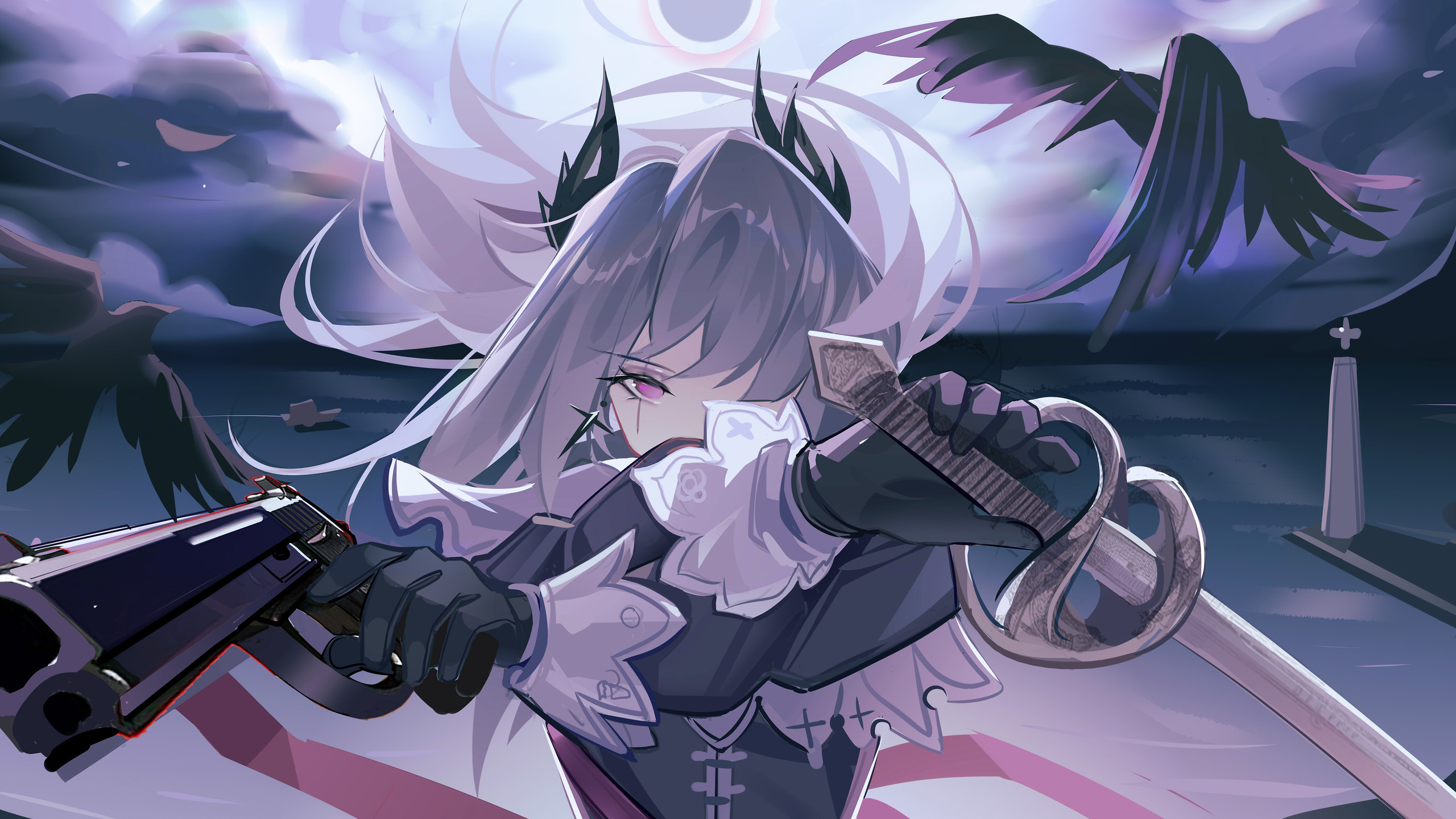 Irene Arknights Dual Wielding 4K & 5K Wallpaper | PixieWall