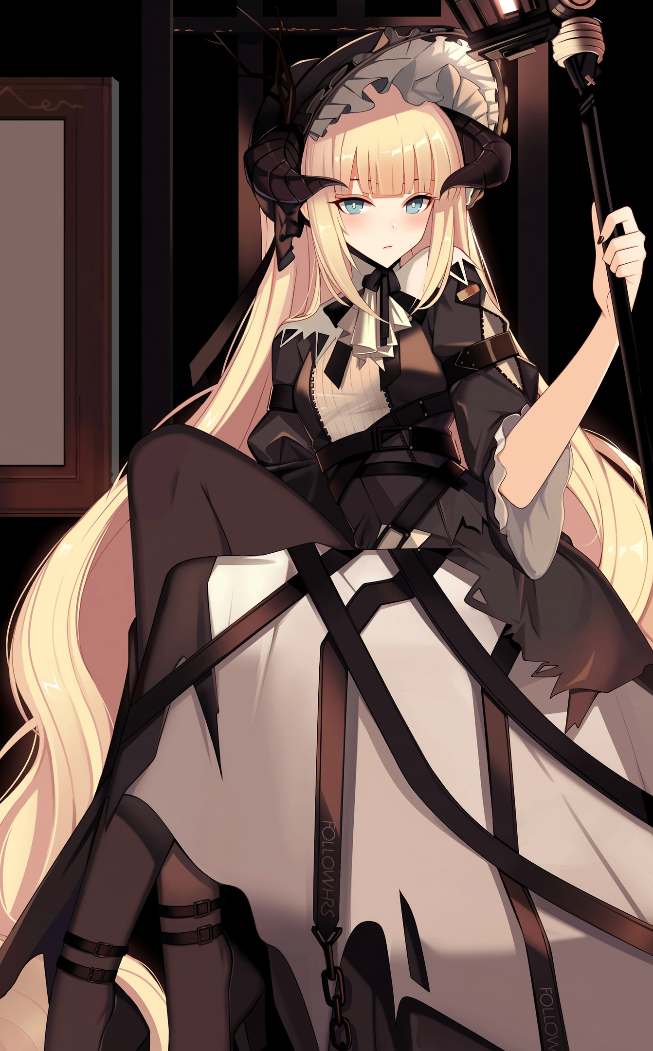Nightingale An Elegy Arknights Staff Phone Wallpaper | PixieWall