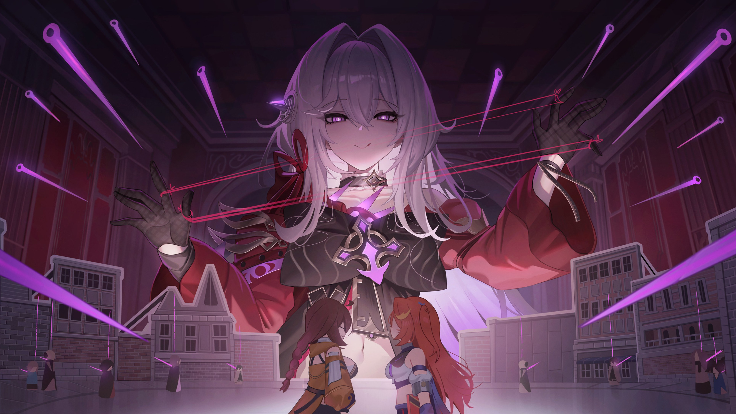 Thelema Nutriscu Senadina Leylah Honkai Impact 4k Wallpaper
