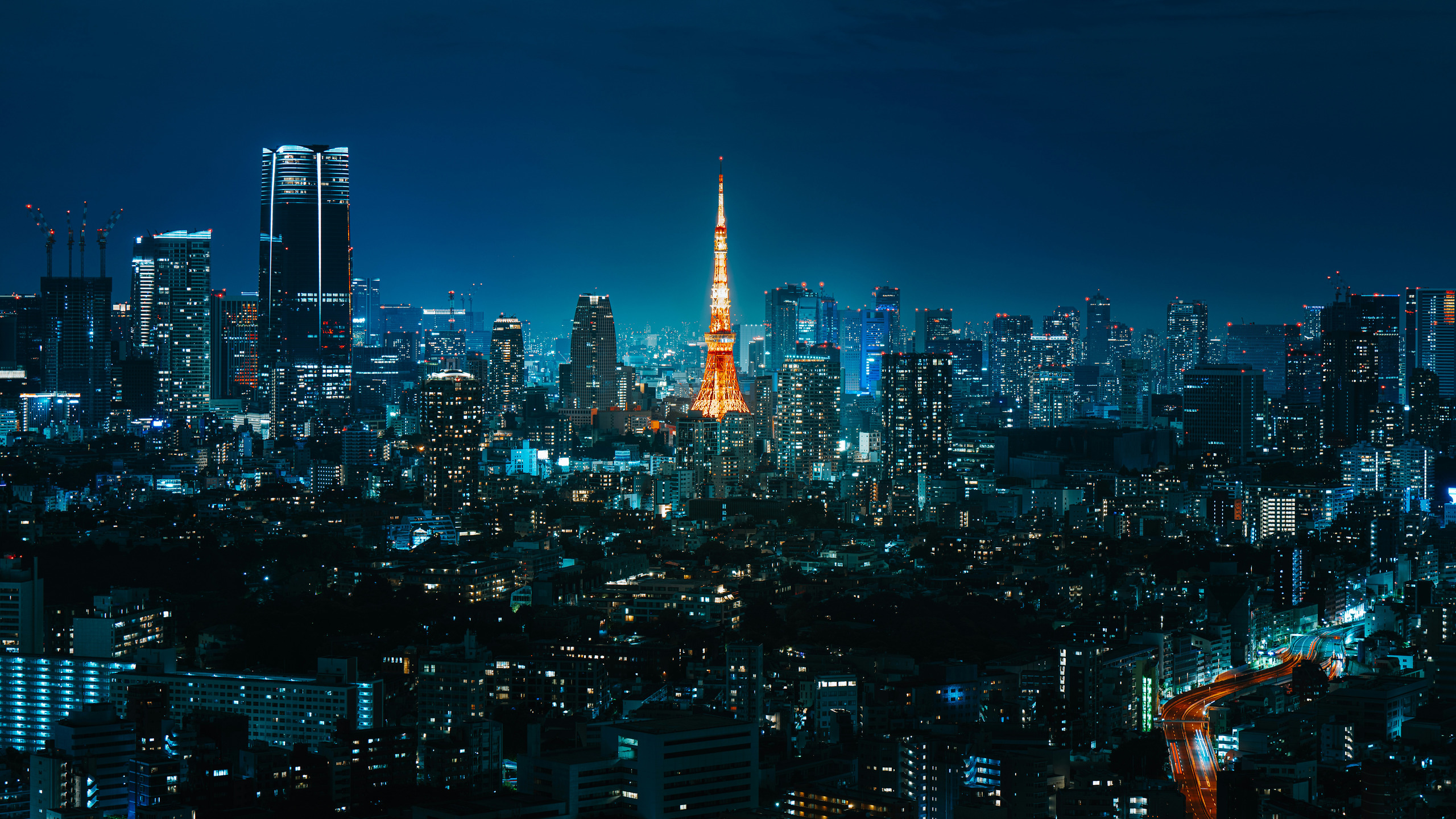 Tokyo Tower Cityscape Japan Night 8k Wallpaper | PixieWall