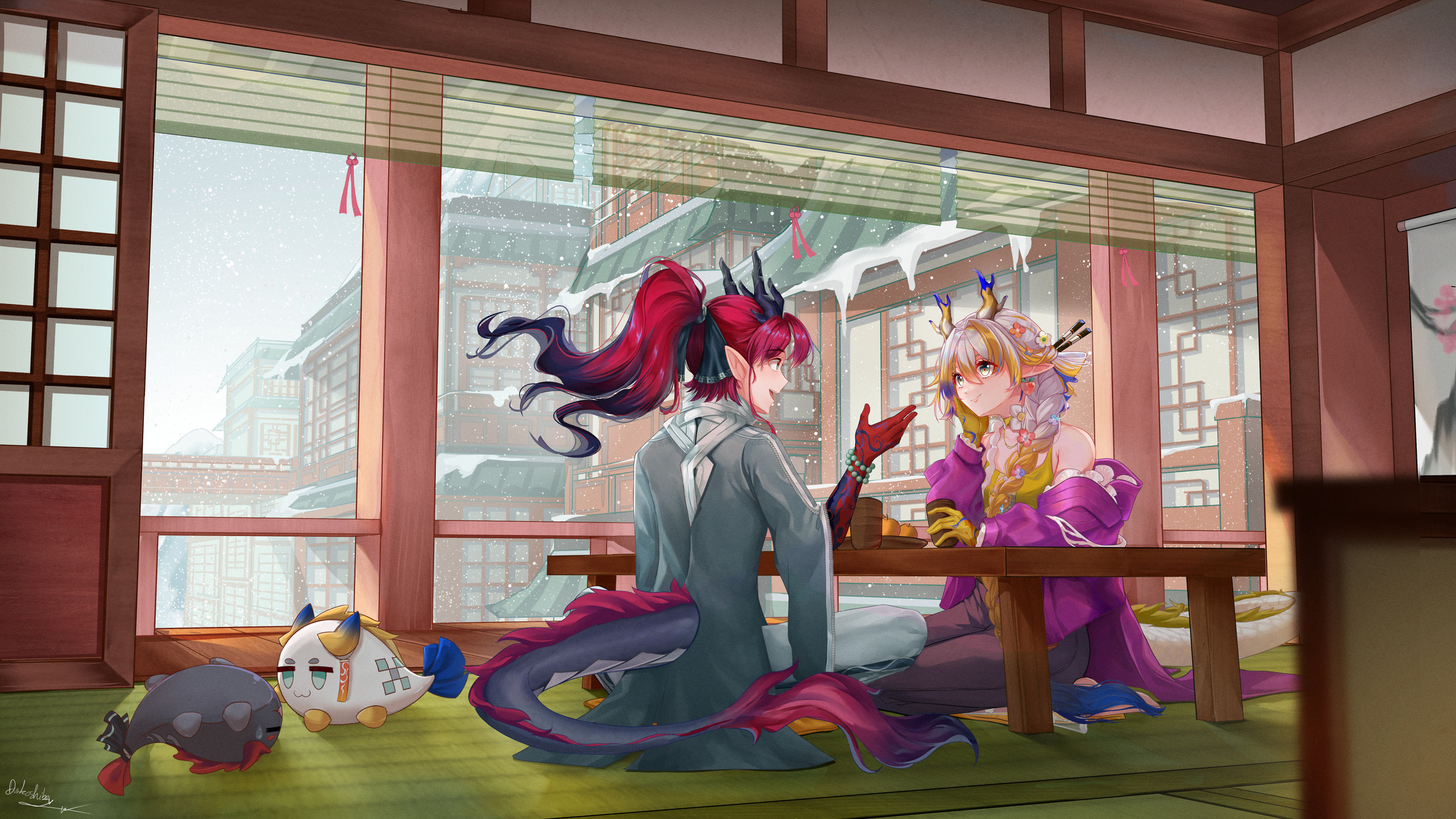 Yu Shu Spring Feast Arknights Siblings 4k Wallpaper | PixieWall