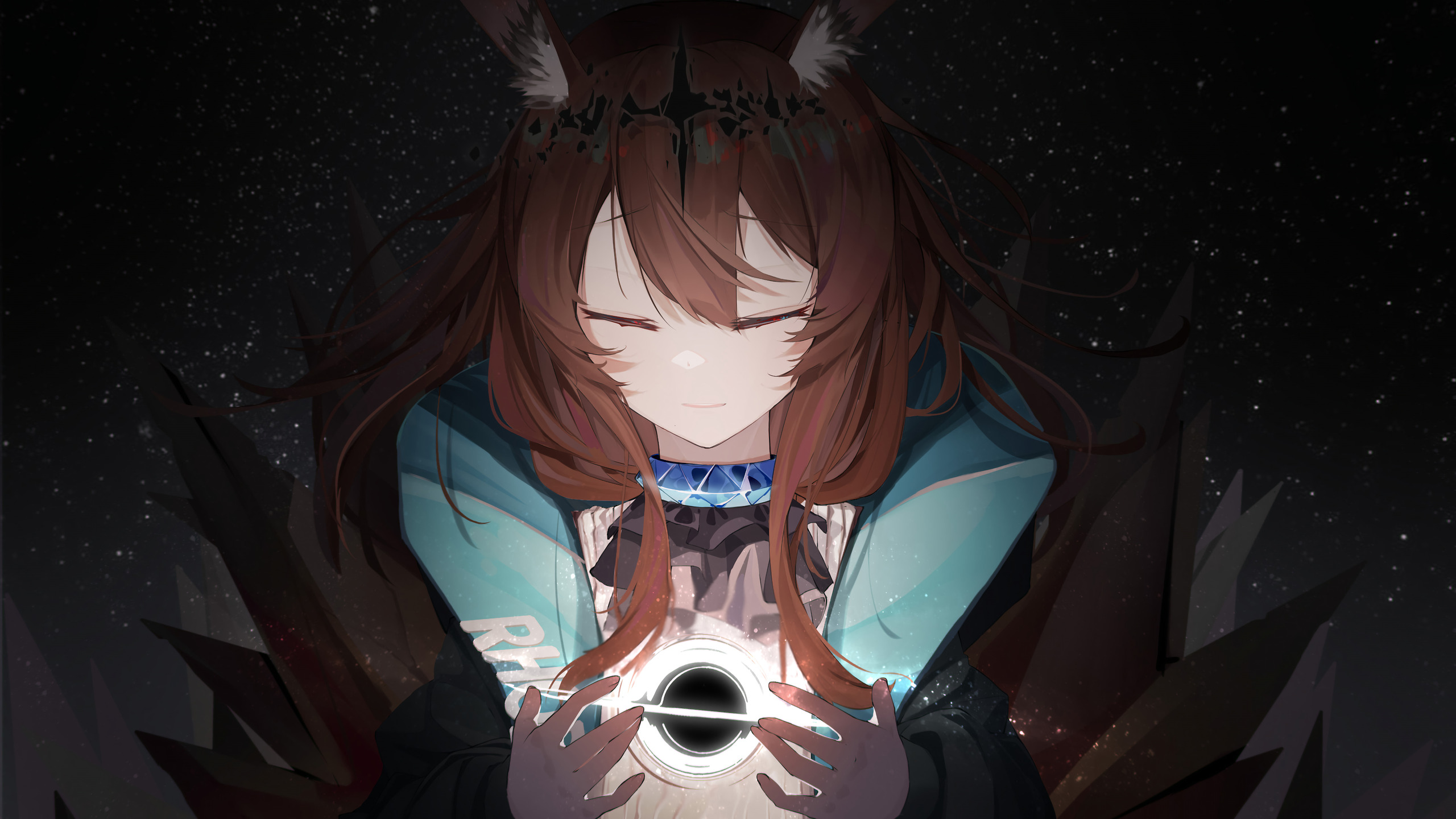 Amiya Arknights Black Hole 4k Wallpaper | PixieWall