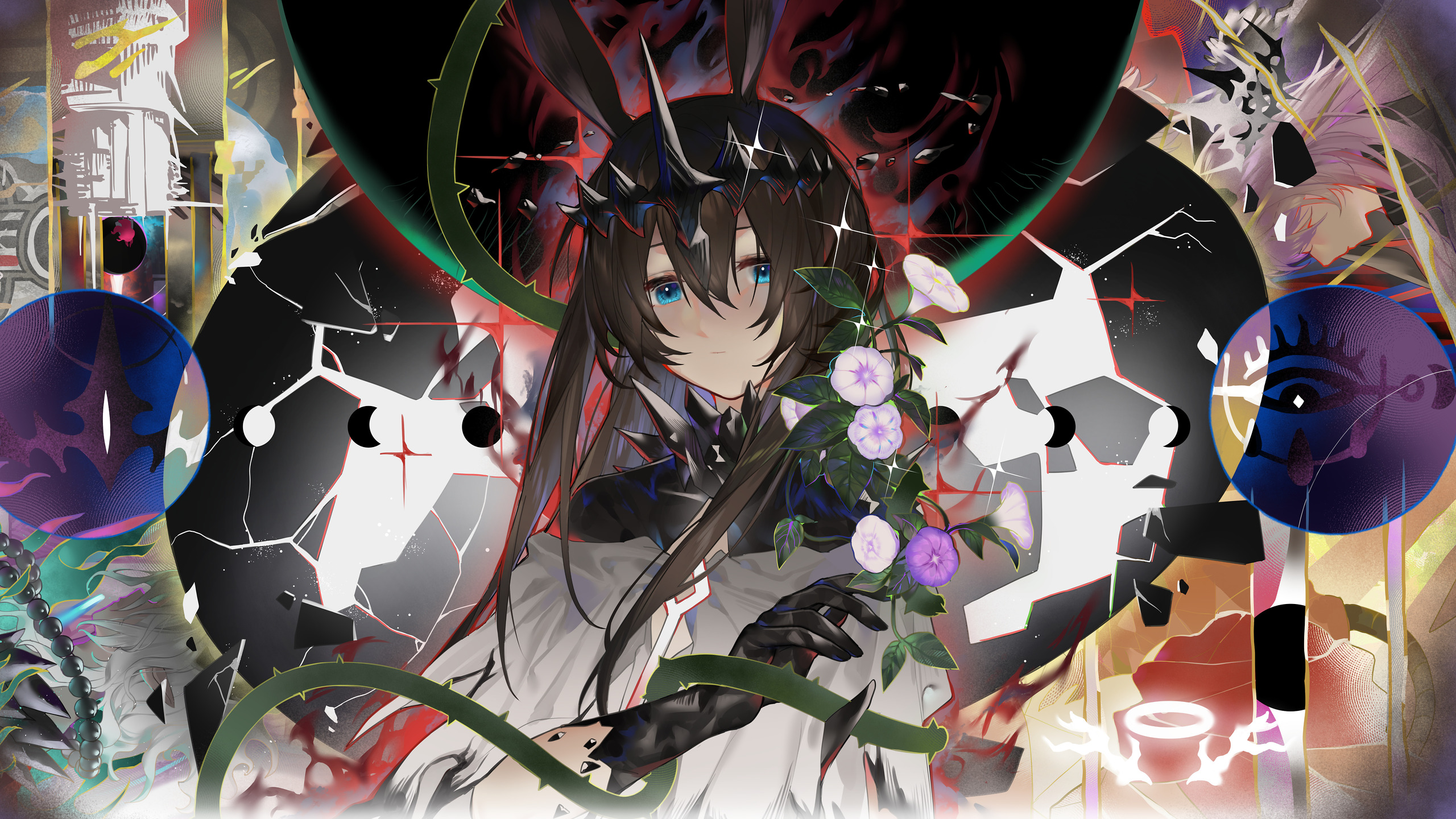 Amiya Demon King Arknights Crown 4K & 5K Wallpaper | PixieWall