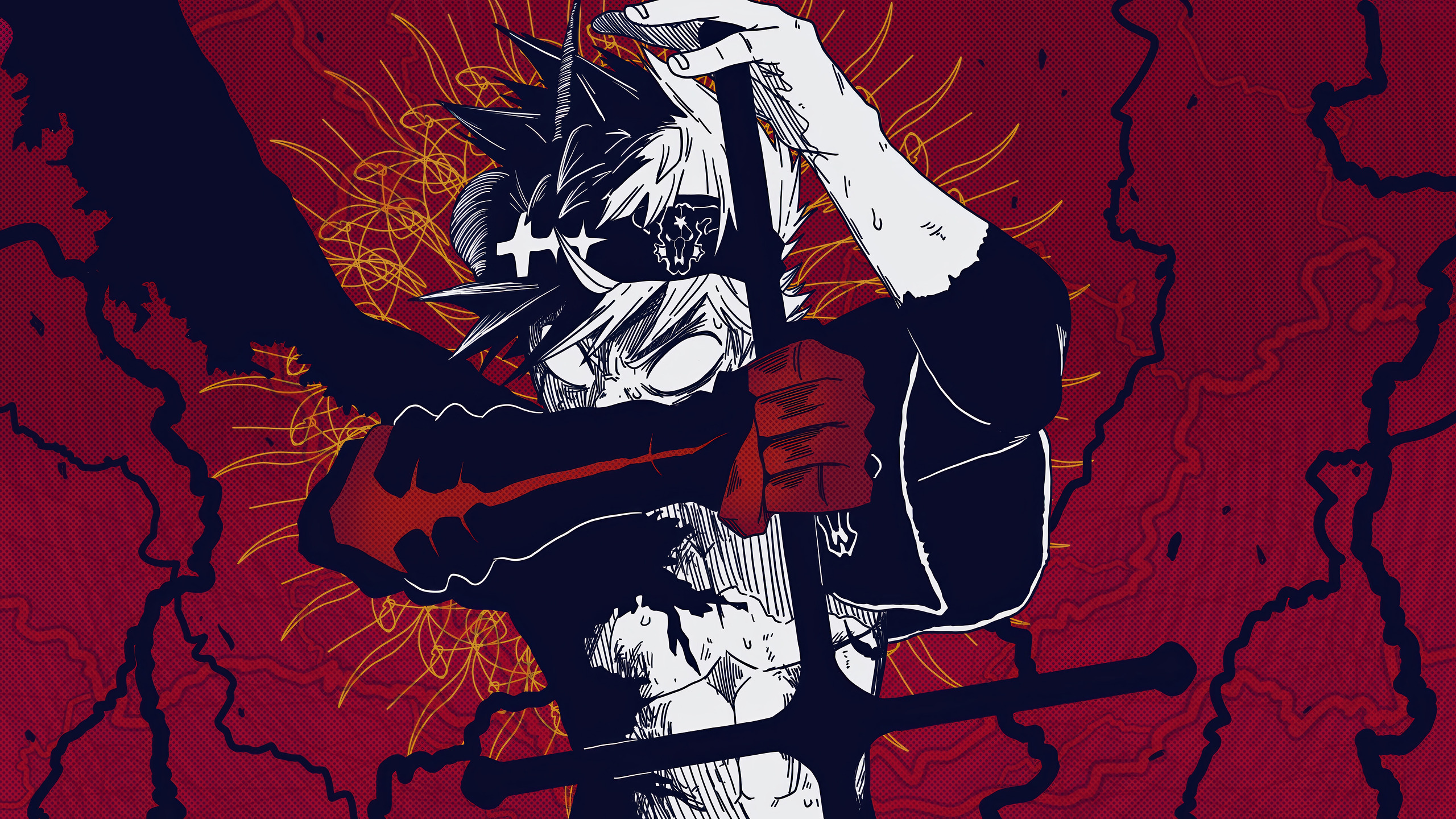Asta Black Clover Demon Sword Rush 4k Wallpaper | PixieWall