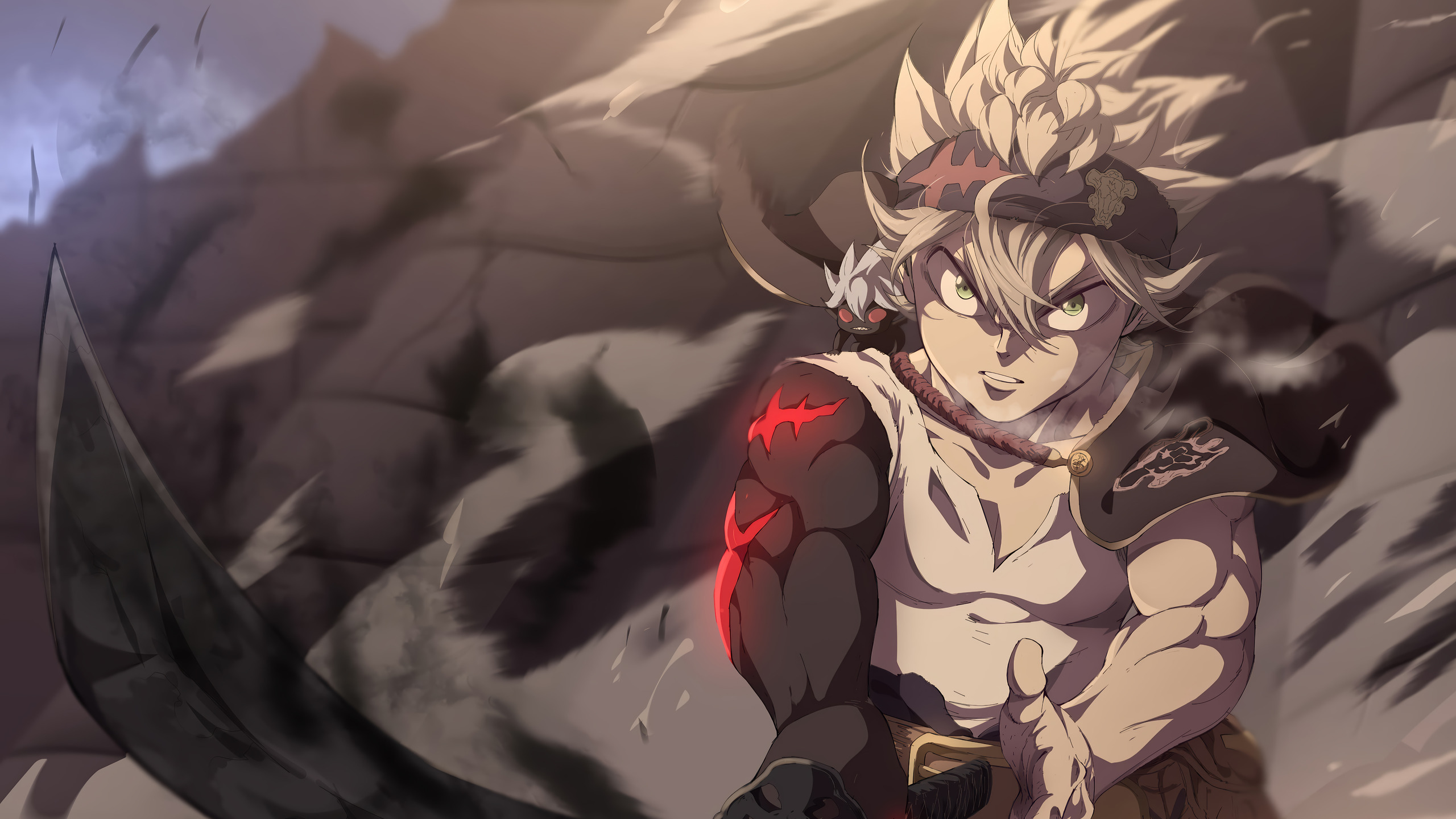 Asta Liebe Black Clover Fighting Stance 4k Wallpaper | PixieWall