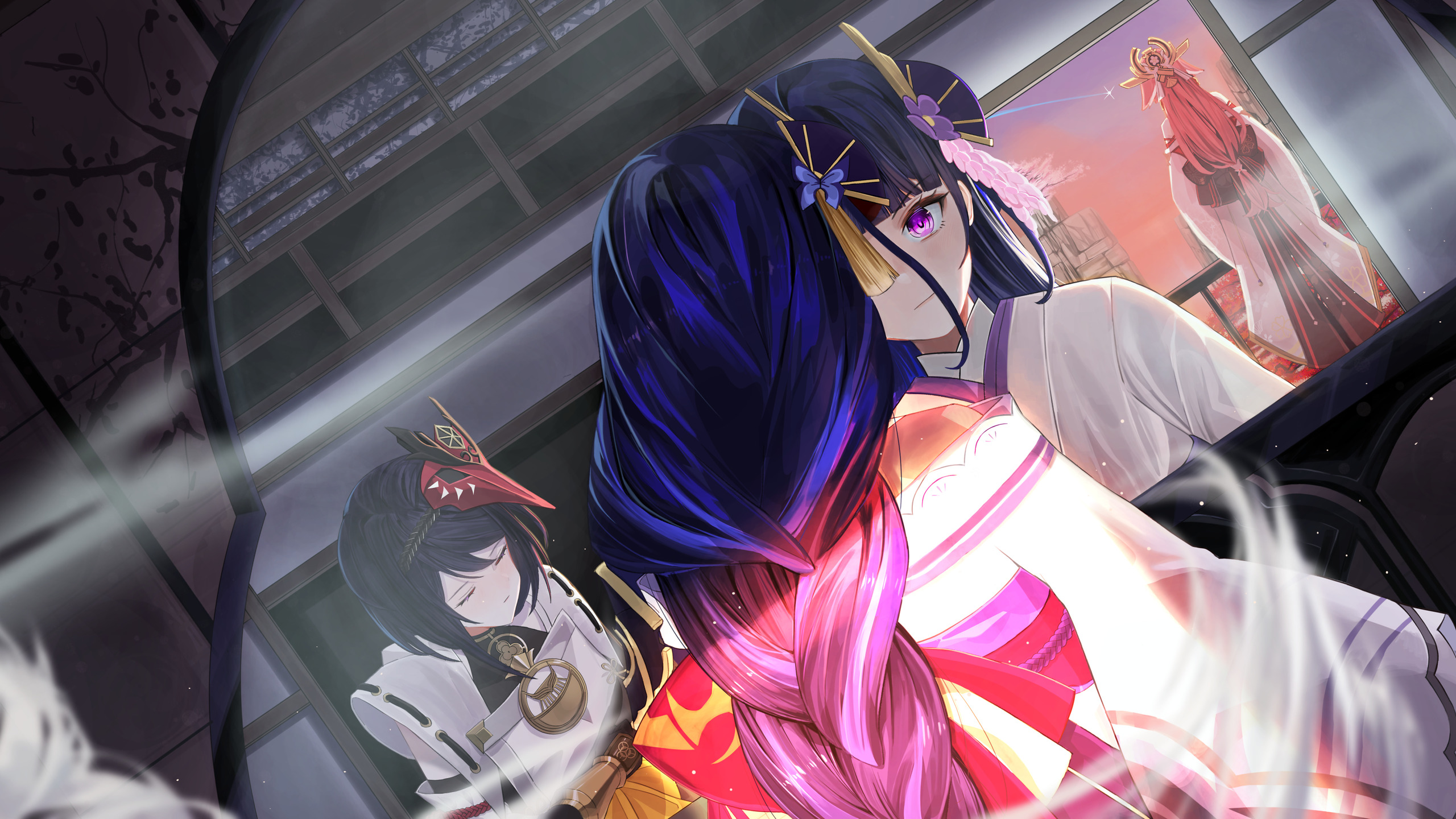 Raiden Shogun Makoto Miko Genshin Impact 4k Wallpaper | PixieWall