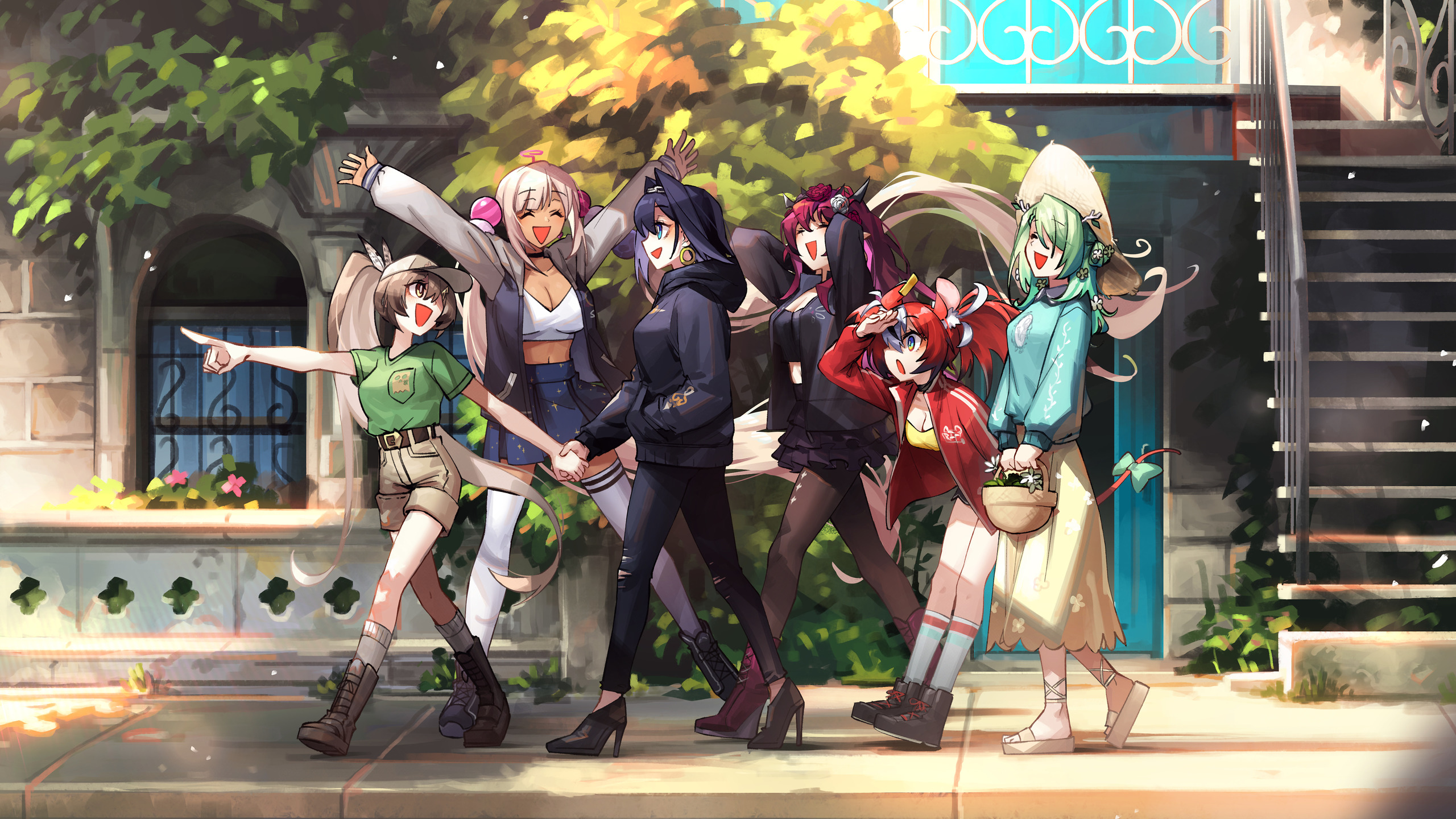 Hololive Promise Members Casual Outfit 4k Wallpaper | PixieWall
