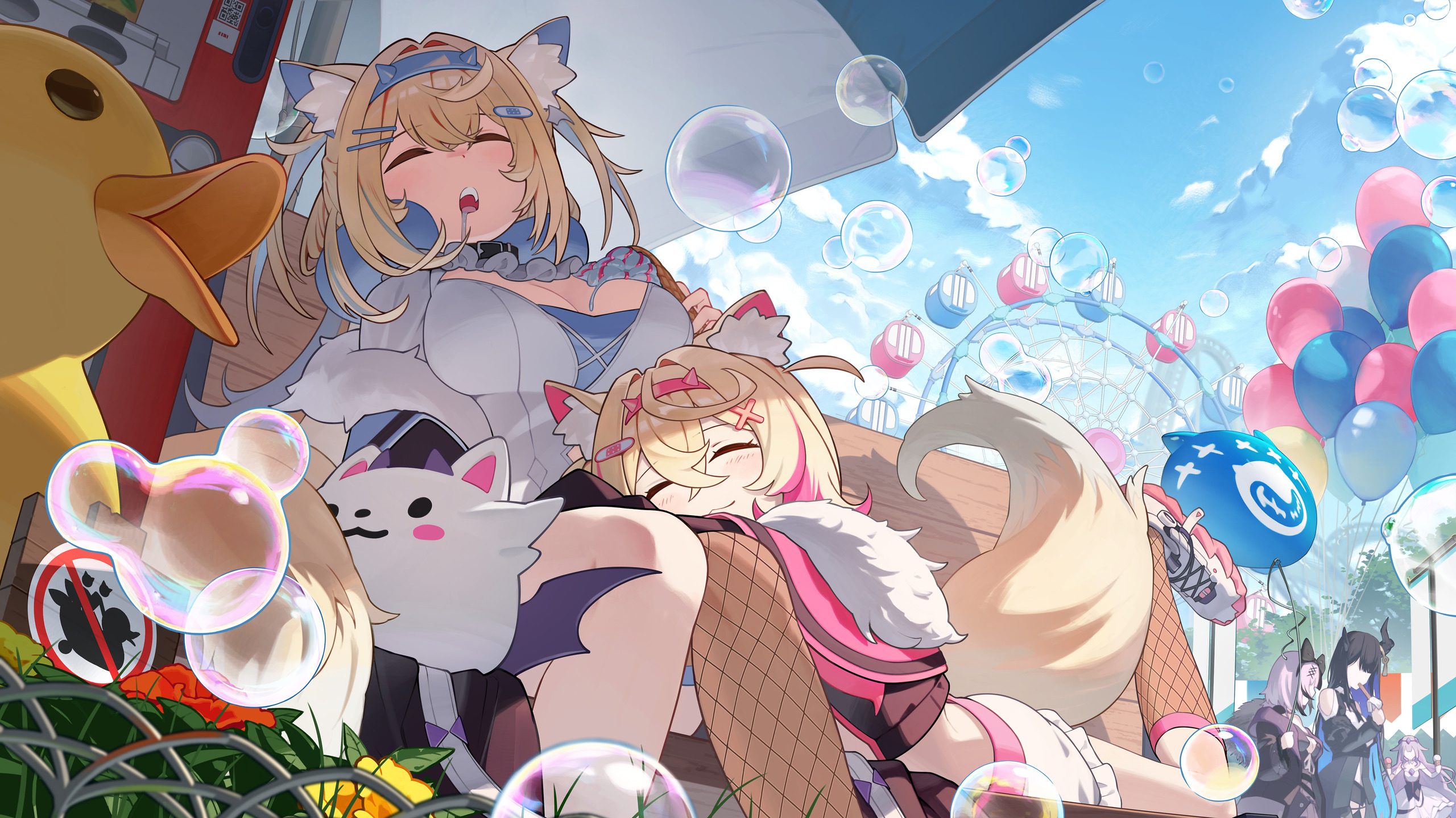 Hololive Advent Amusement Park 4K & 5K Wallpaper | PixieWall