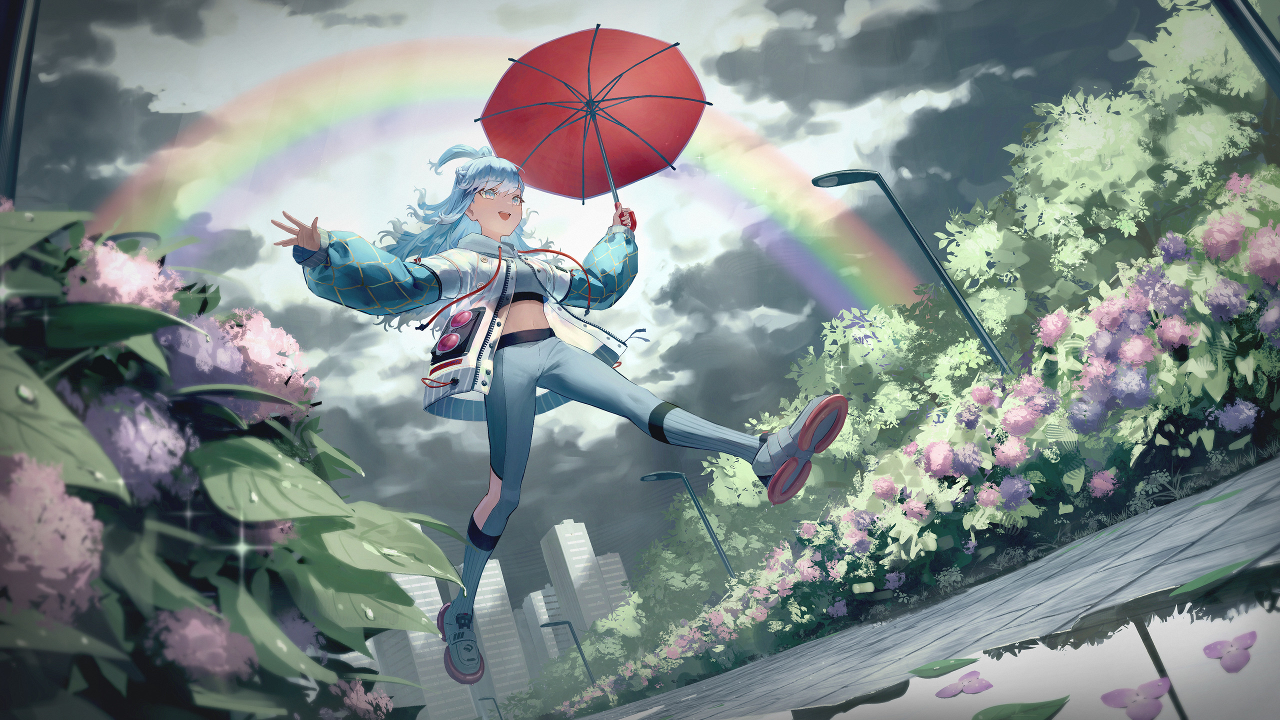 Kobo Kanaeru Rainbow Hololive 4k Wallpaper | PixieWall