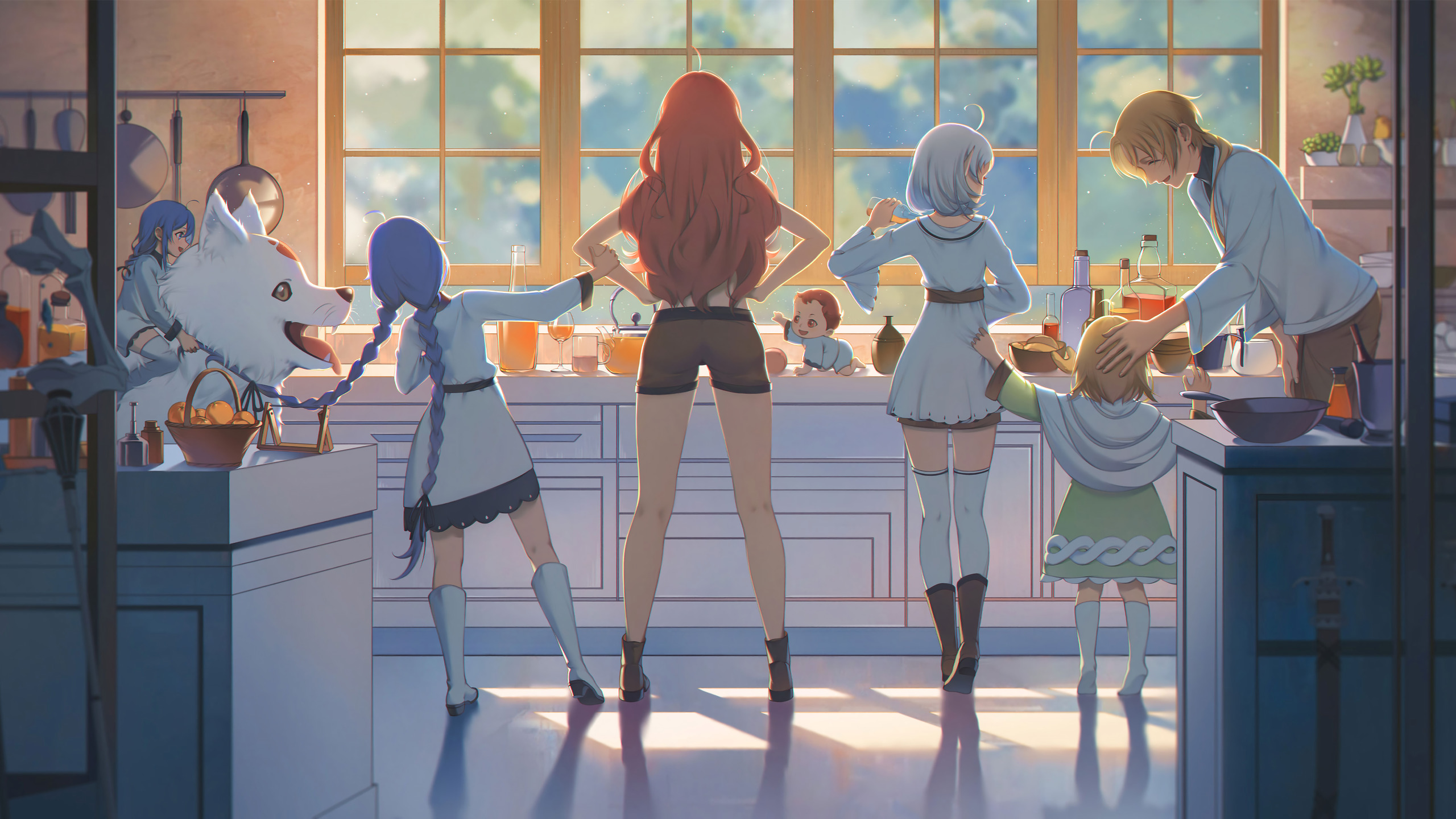 Eris Sylphiette Rudeus Mushoku Tensei 4K & 5K Wallpaper | PixieWall