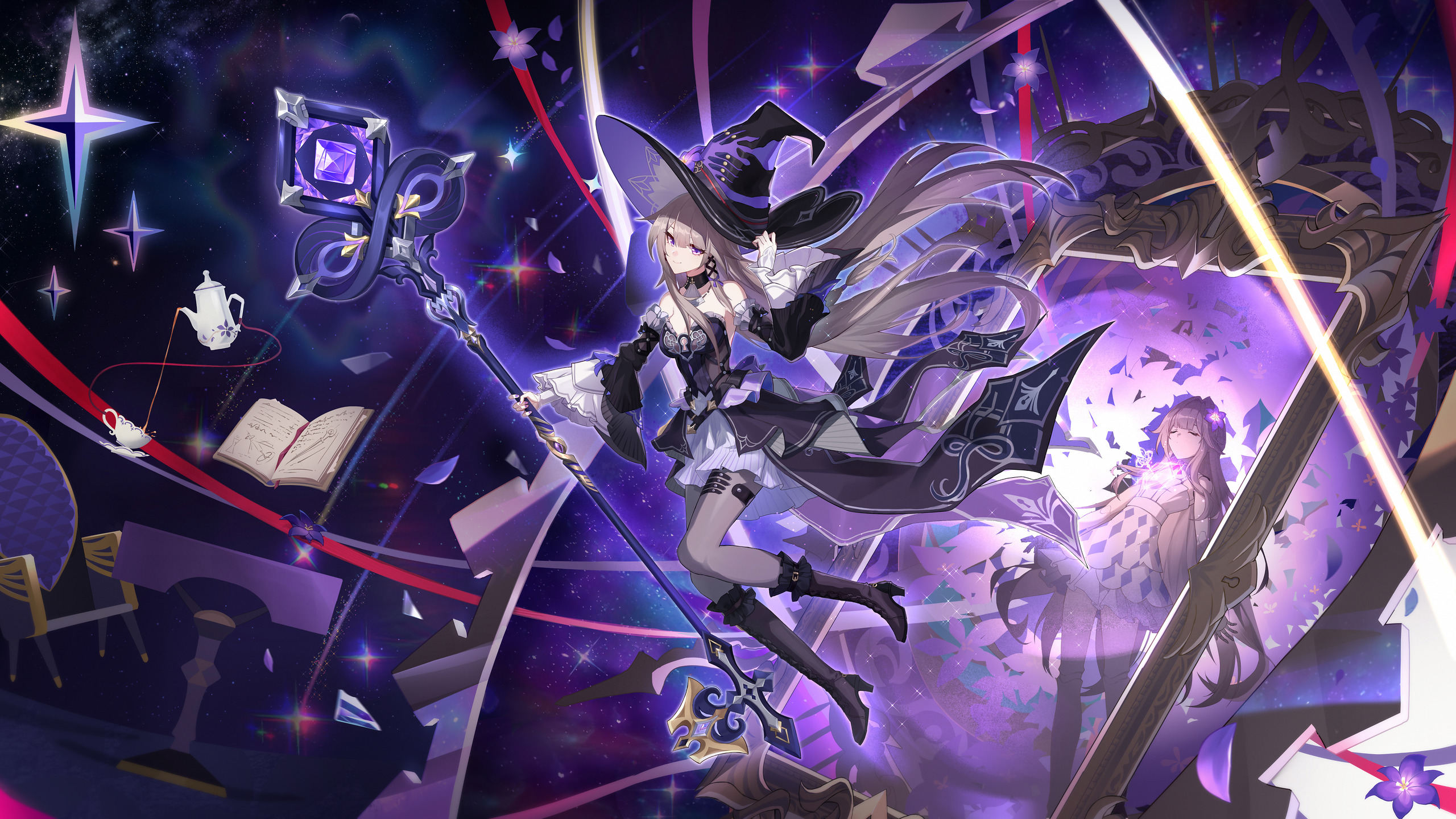Herta Honkai Star Rail Space Portal 4K & 5K Wallpaper | PixieWall