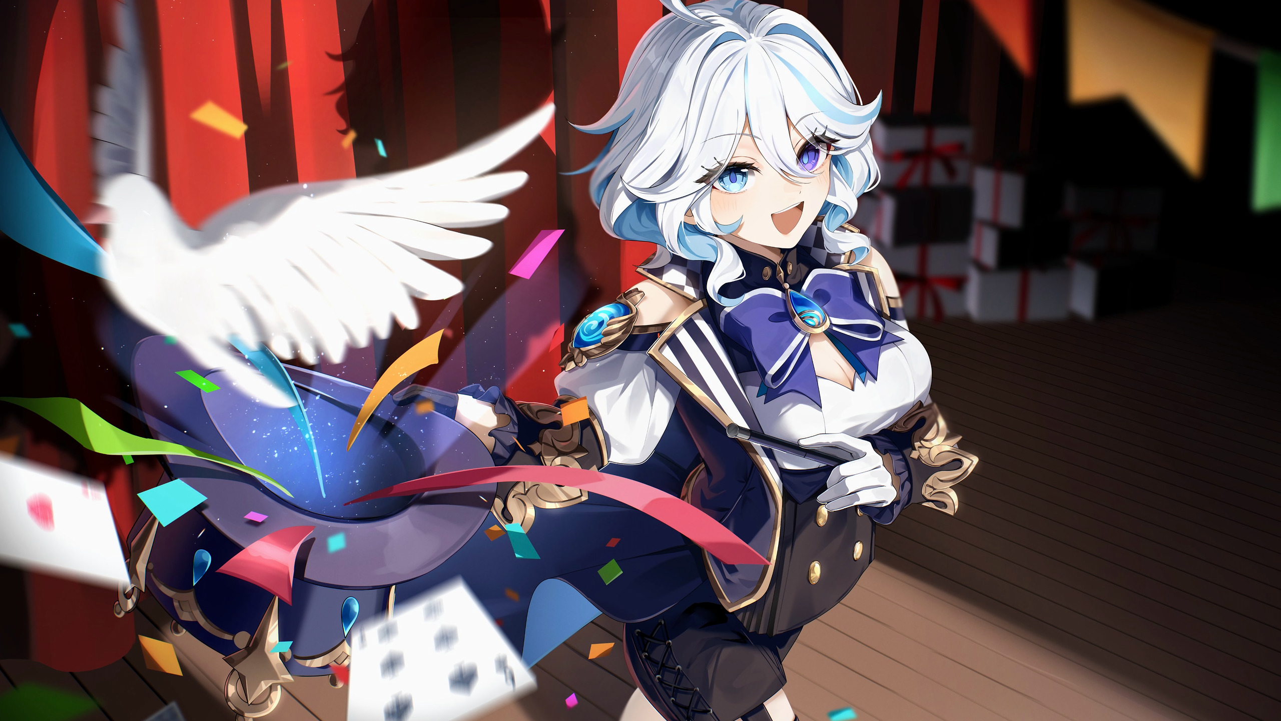 Furina Magician Genshin Impact 8k Wallpaper | PixieWall