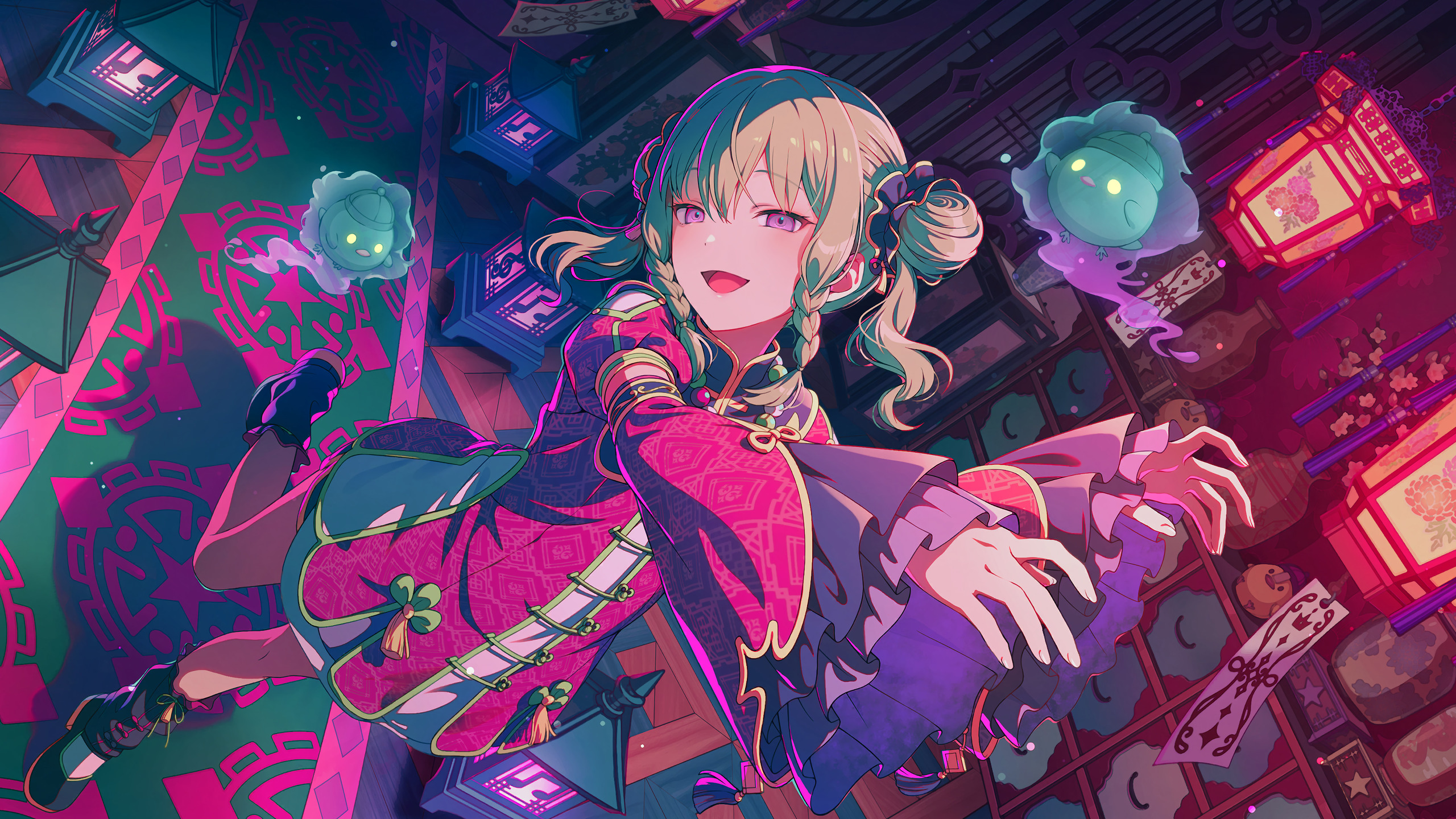 Kusanagi Nene Project Sekai Chinese Clothes 4k Wallpaper | PixieWall