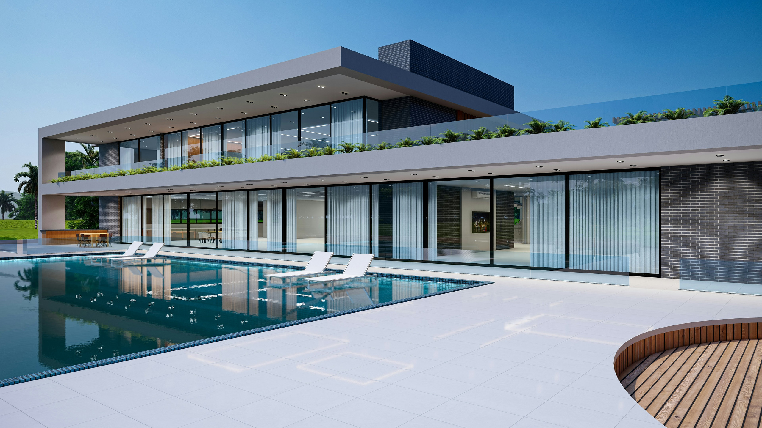 Modern Architecture Design Digital Art 4k Wallpaper | PixieWall