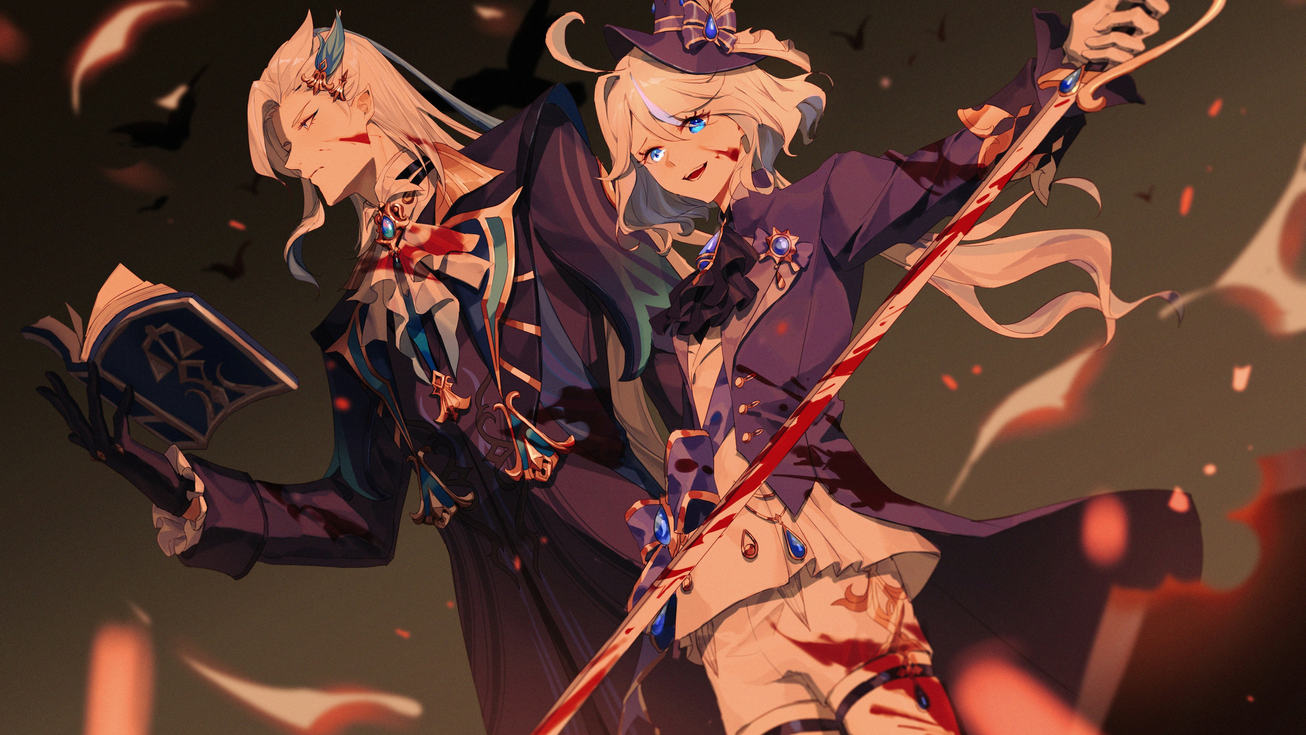 Neuvillette Furina Rapier Genshin Impact 4k Wallpaper | PixieWall