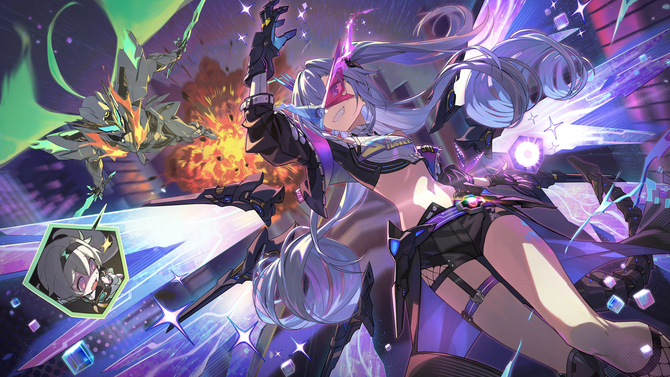 Silver Wolf Sam Firefly Honkai Star Rail 4k Wallpaper | PixieWall