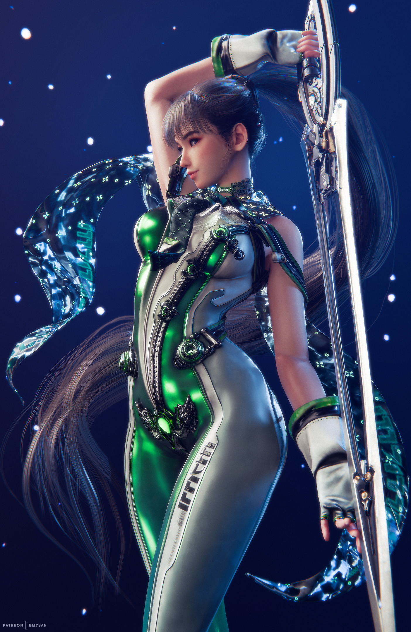 Eve Stellar Blade Planet Diving Suit 4k Mobile Wallpaper | PixieWall