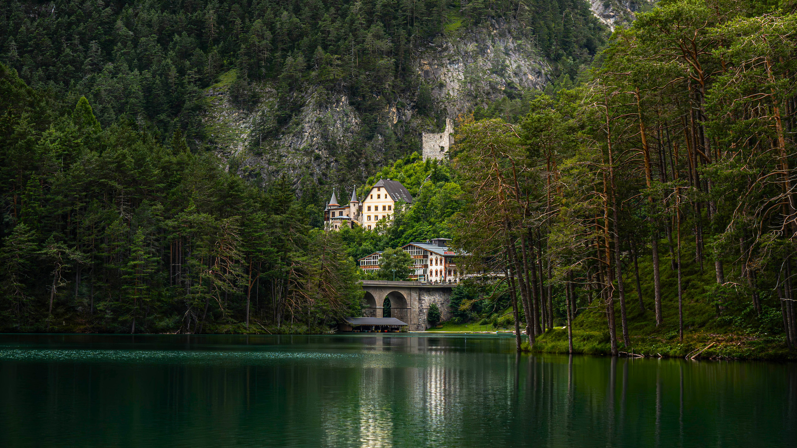 Fernsteinsee Castle Austria 4K & 5K Wallpaper | PixieWall