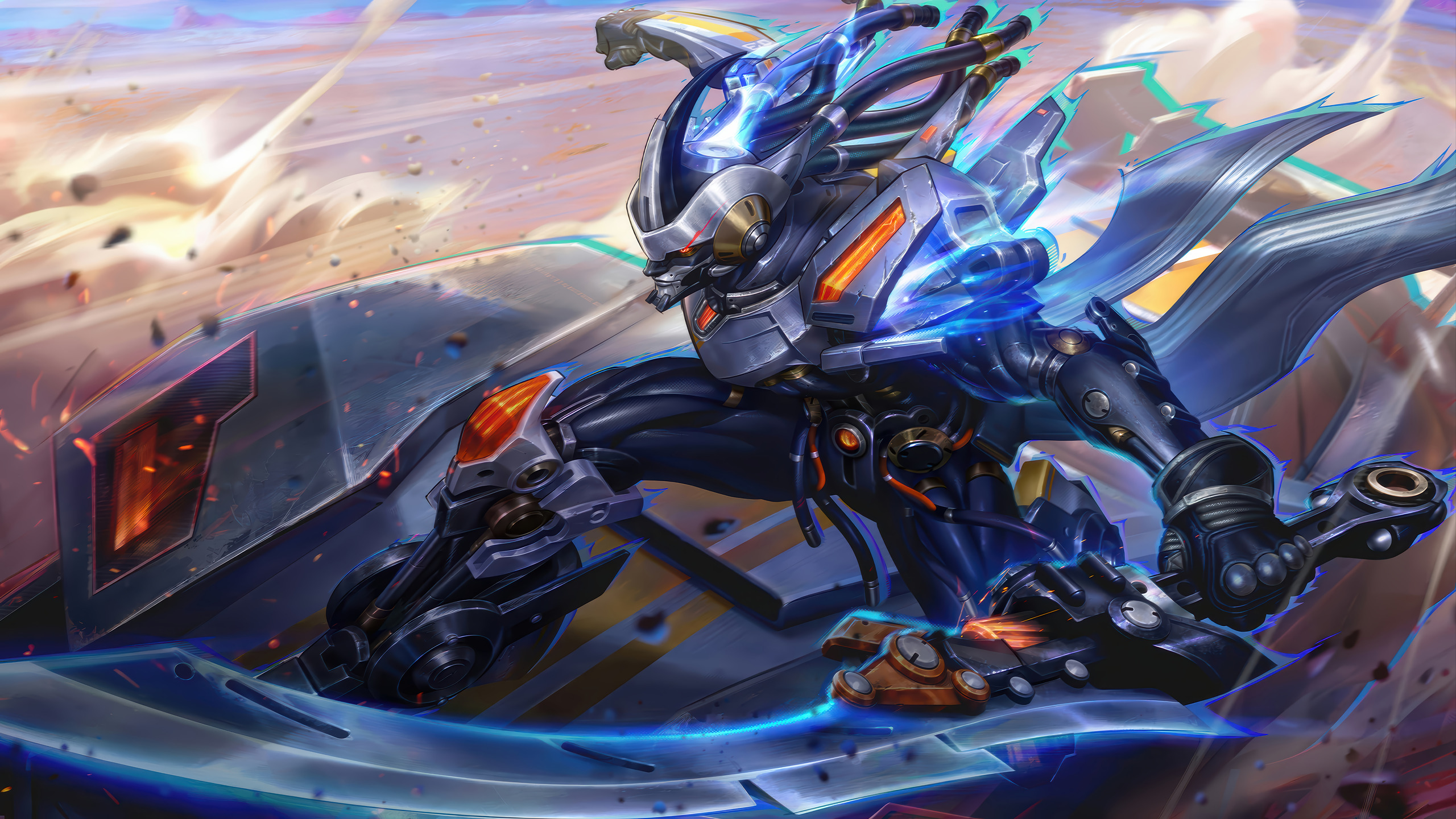 Master Yi Neon Daredevil League Of Legends 8k Wallpaper | PixieWall