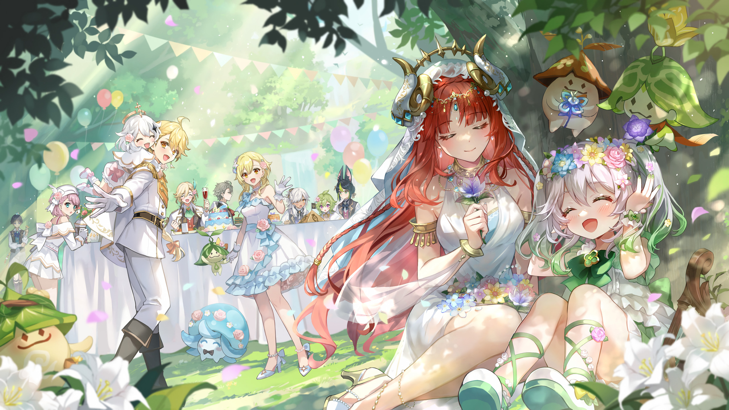 Genshin Impact Anniversary Forest 4k Wallpaper | PixieWall